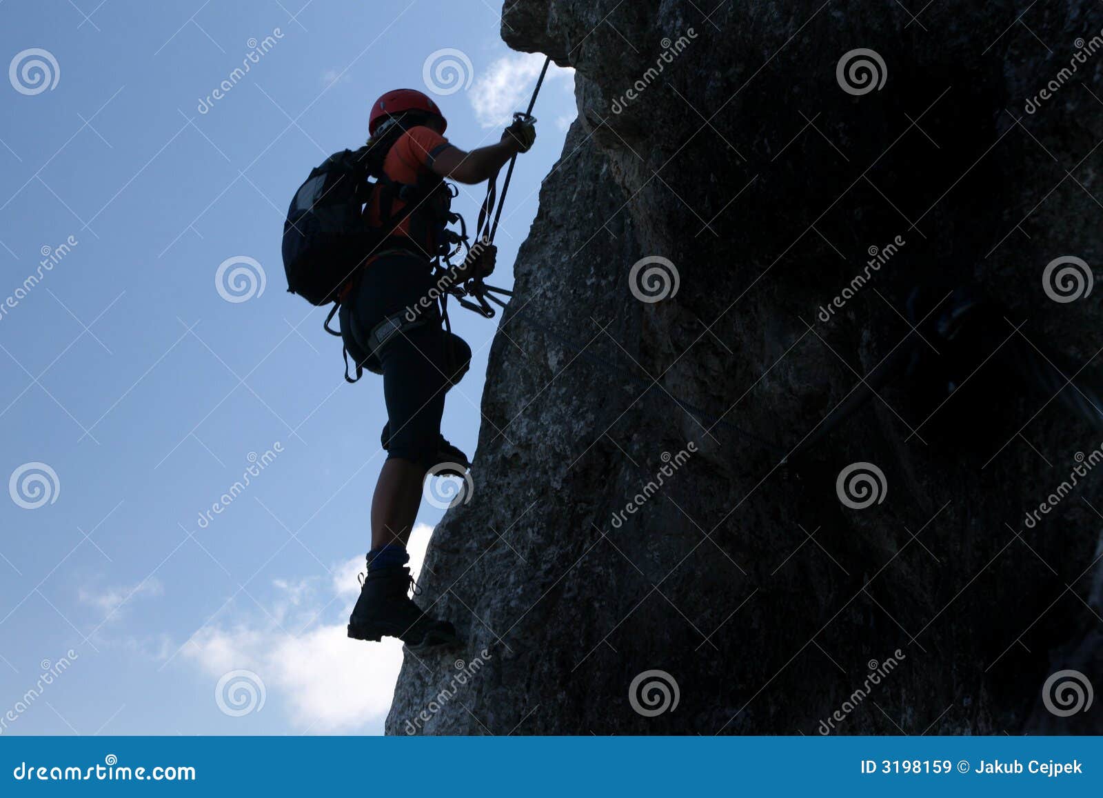 Climbing stock image. Image of alps, steel, iron, black - 3198159