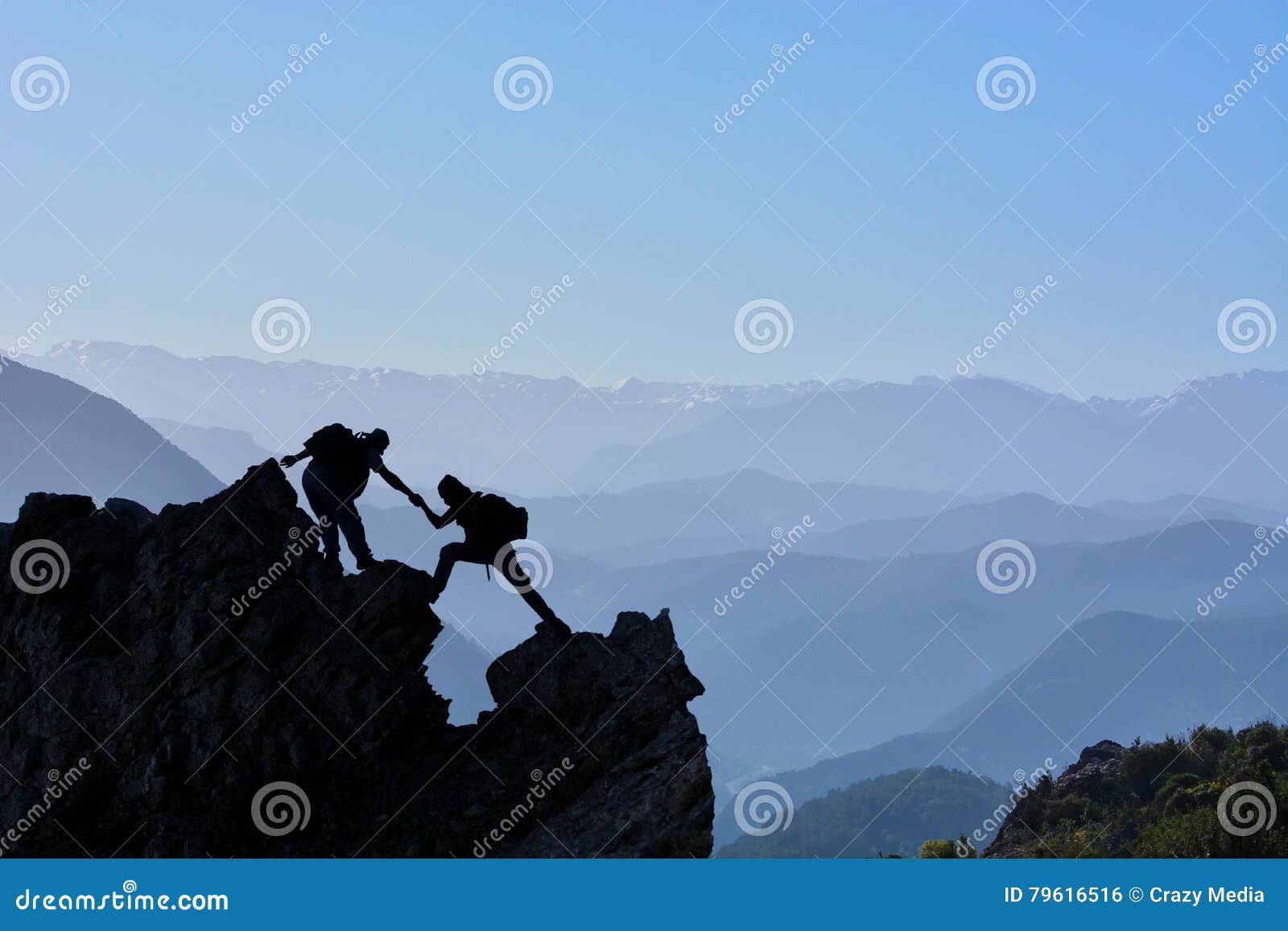 Climbing Activities and Summit Success Stock Photo - Image of ...