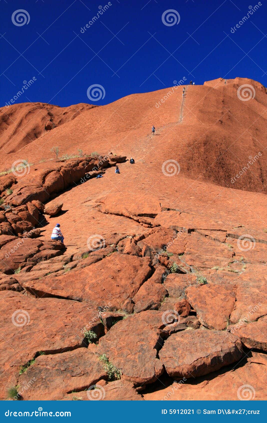 Climbing Ayres Rock - Australia Editorial Photo - Image of desert ...