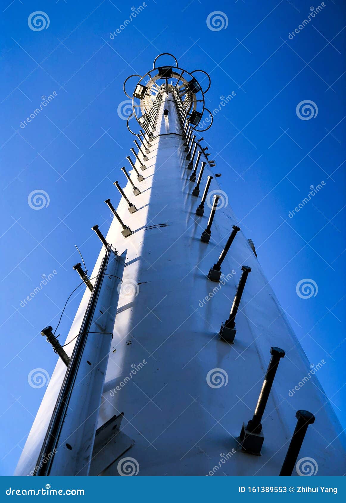 The Climbing Bracket of the Telecommunication Tower is Very Rhythmic ...