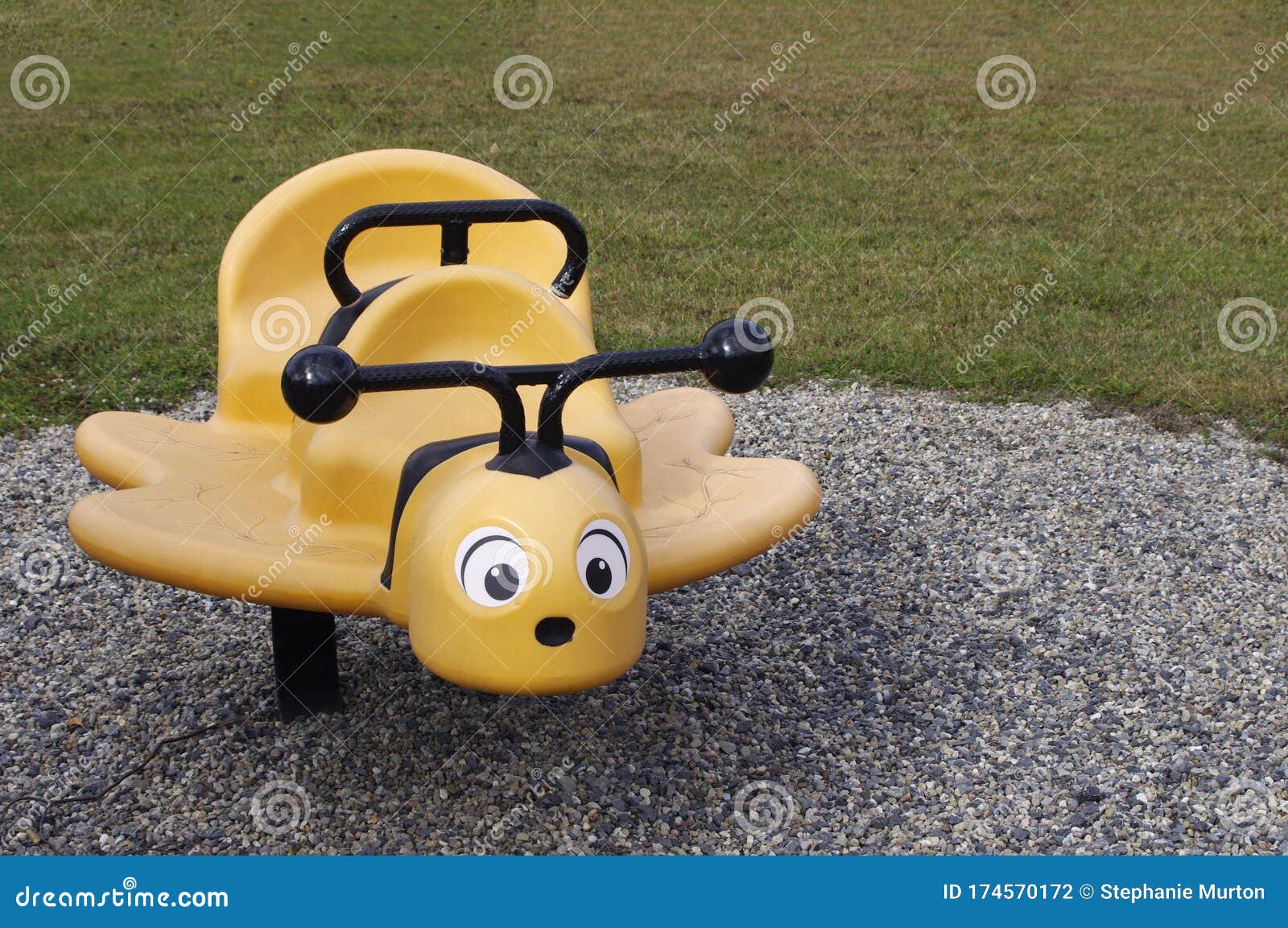 Climbing Bumble Bee Playground Structure Stock Photo - Image of climb ...