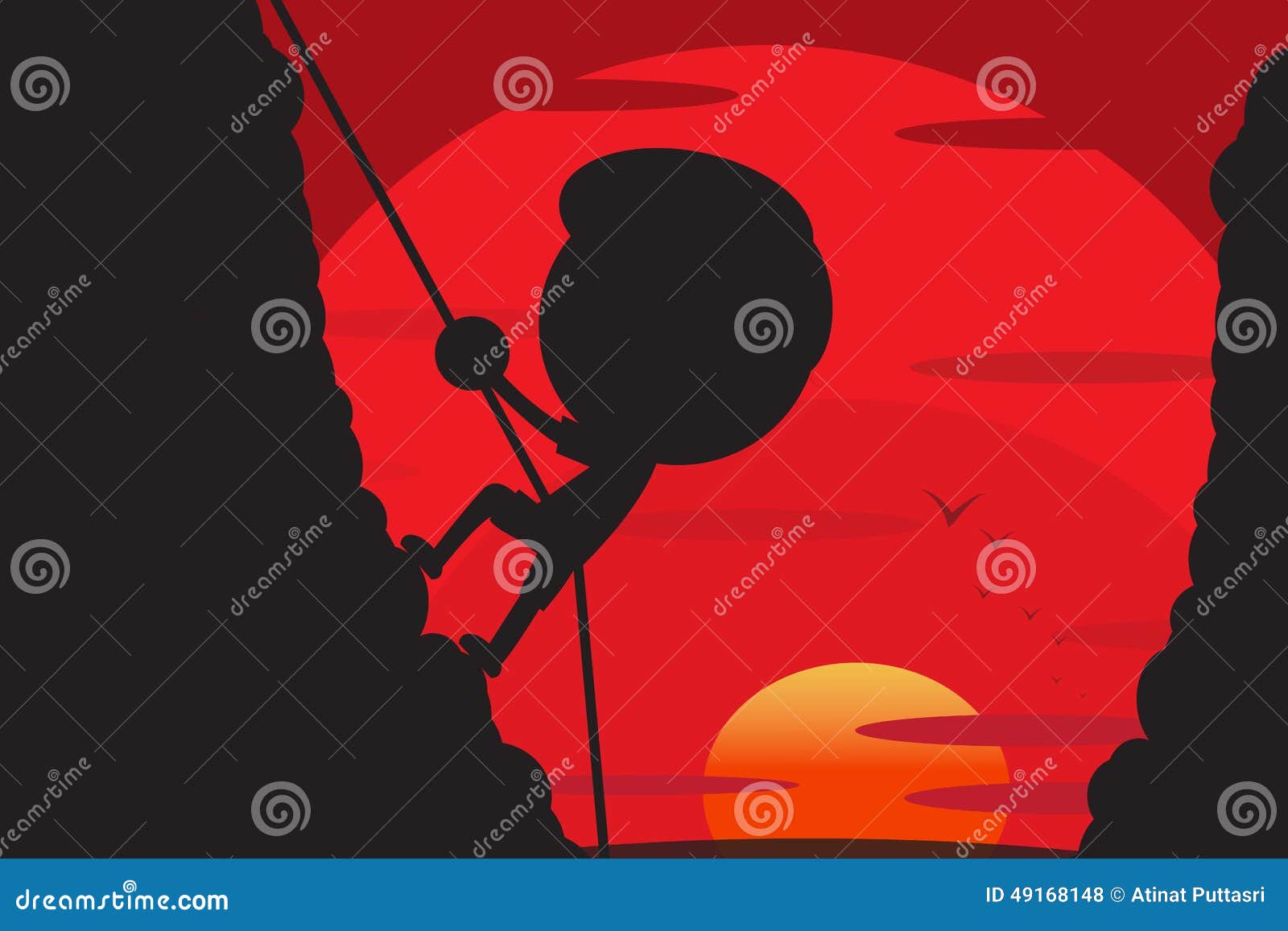 Climbing cartoon design stock vector. Illustration of activity - 49168148