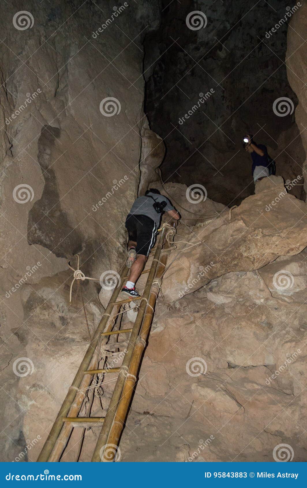 Climbing in a Cave, Railay Beach, Krabi, Thailand Editorial Stock Photo ...