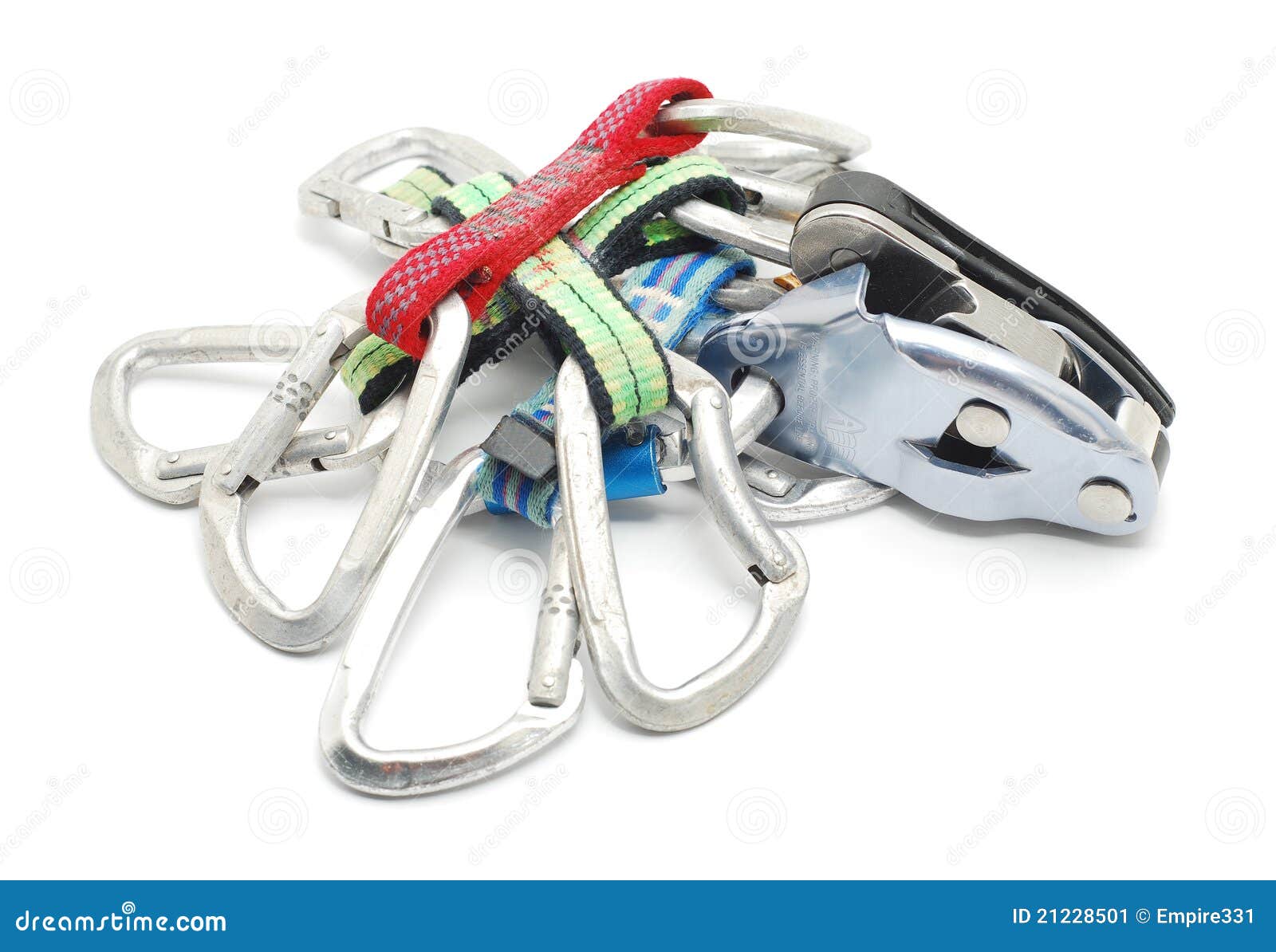 Climbing equipment stock image. Image of hardware, belay - 21228501
