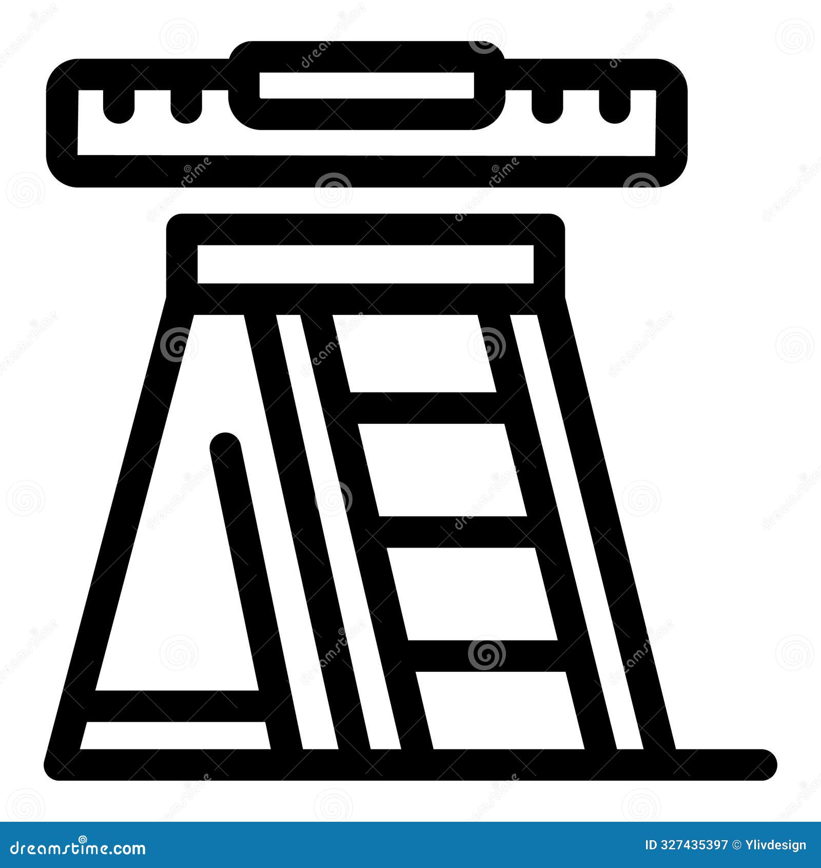 Climbing Frame with Horizontal Bar Icon, Outline Style Stock Vector ...