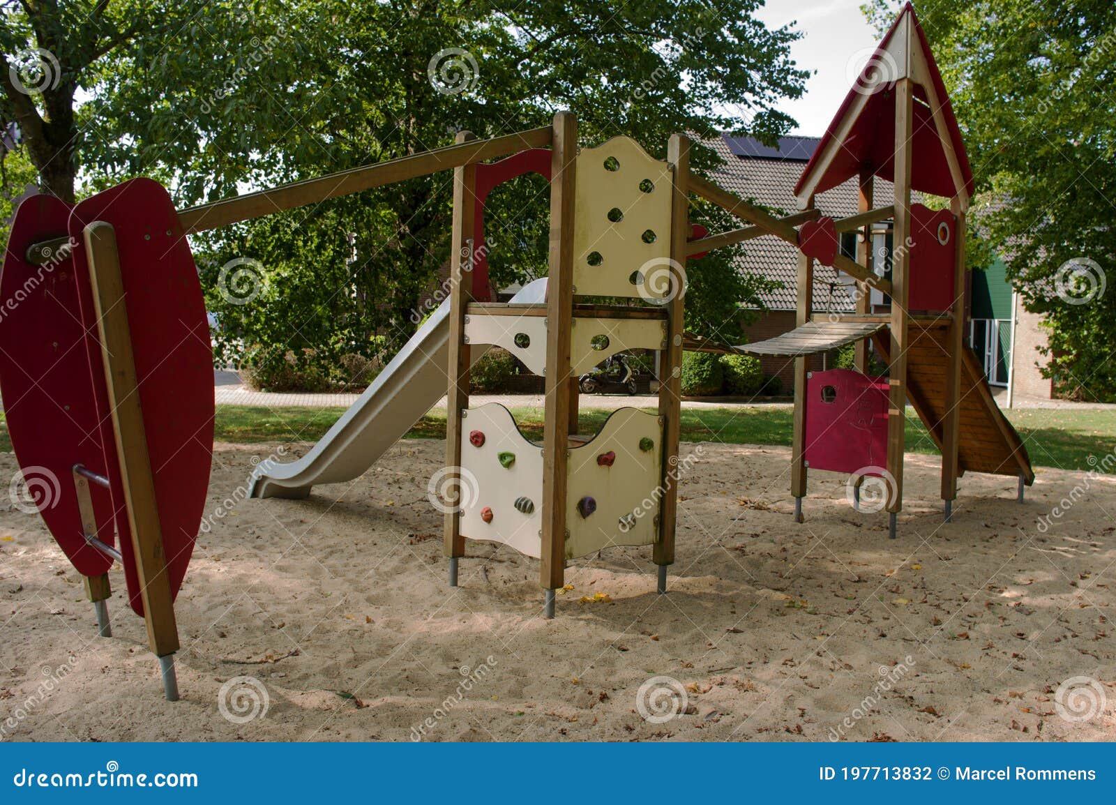 Climbing Frame in a Public Park Stock Photo - Image of exercise, park ...