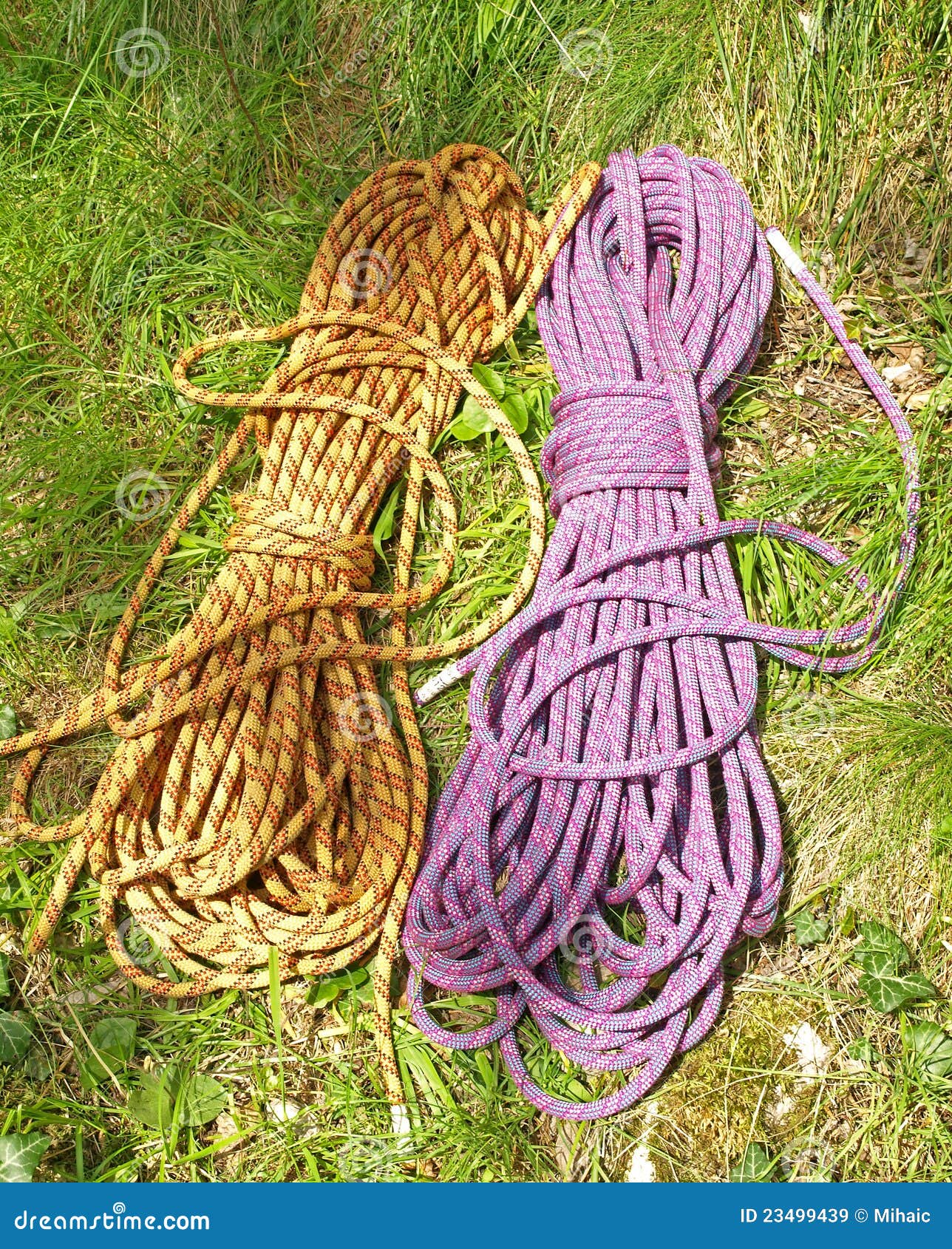 Climbing half ropes stock image. Image of climbing, halfropes - 23499439