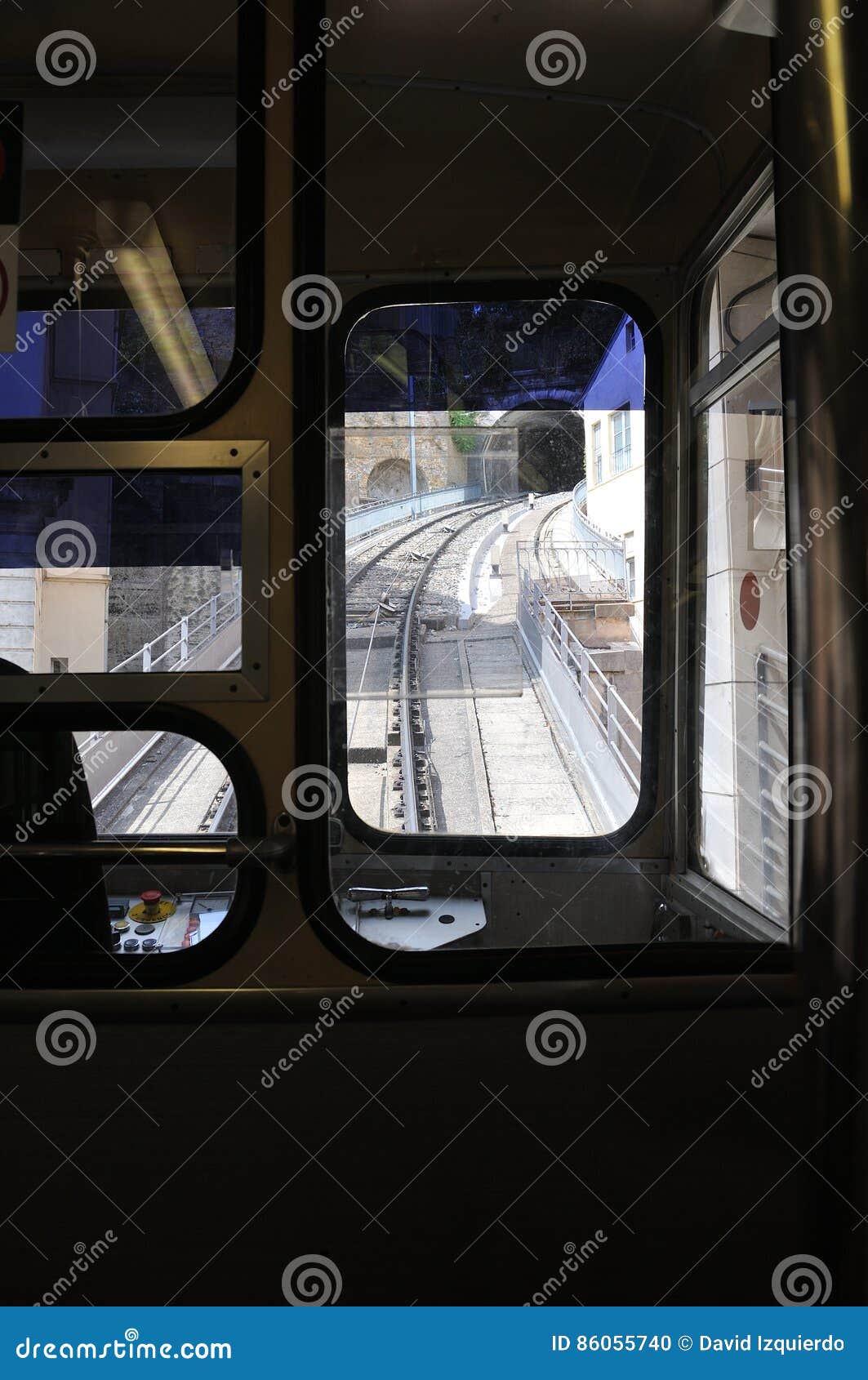Climbing the Hill of Fourviere in Funicular Stock Photo - Image of ...