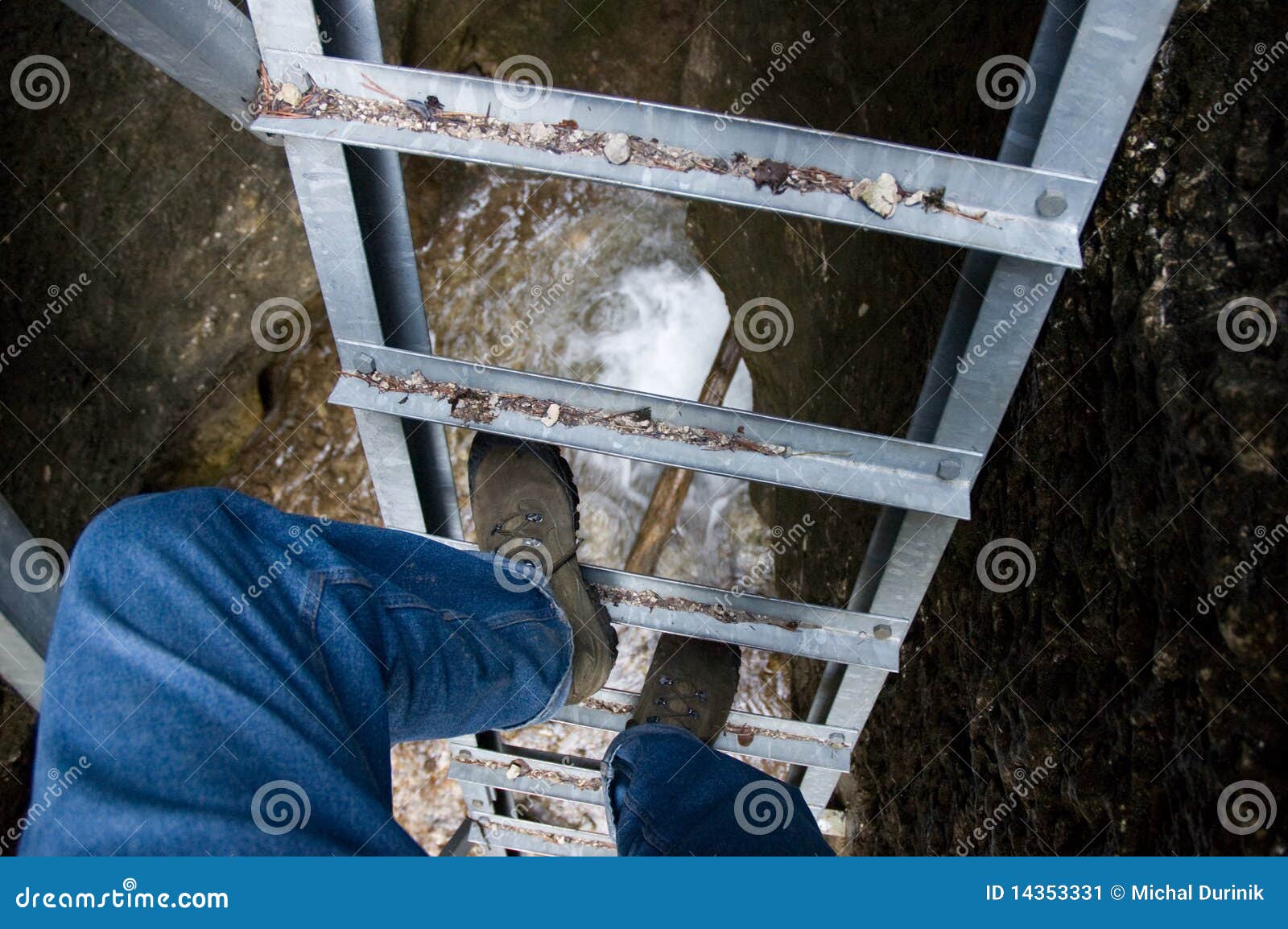 Climbing the ladder stock image. Image of rung, motivated - 14353331