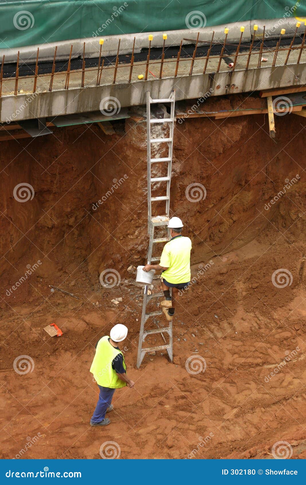 Climbing a ladder stock photo. Image of males, manager - 302180