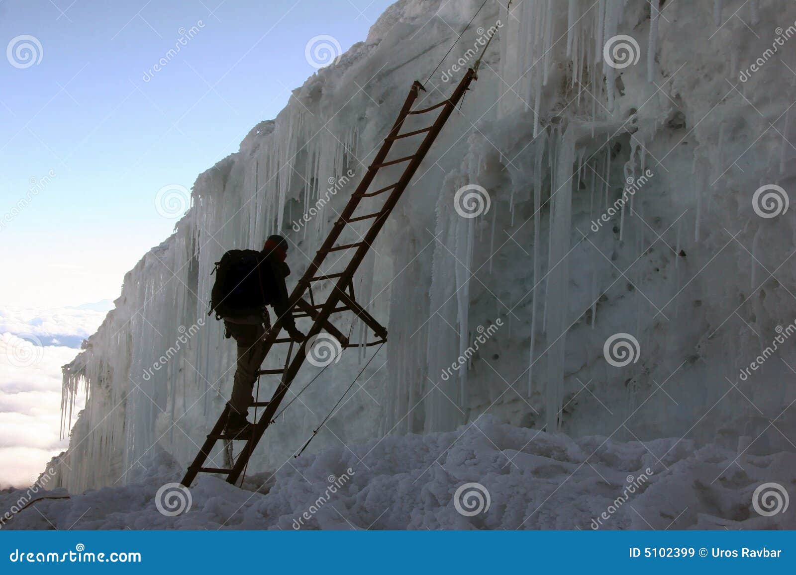 Climbing a ladder stock image. Image of extreme, idyllic - 5102399