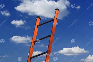 Climbing the ladder stock photo. Image of construction - 6429616