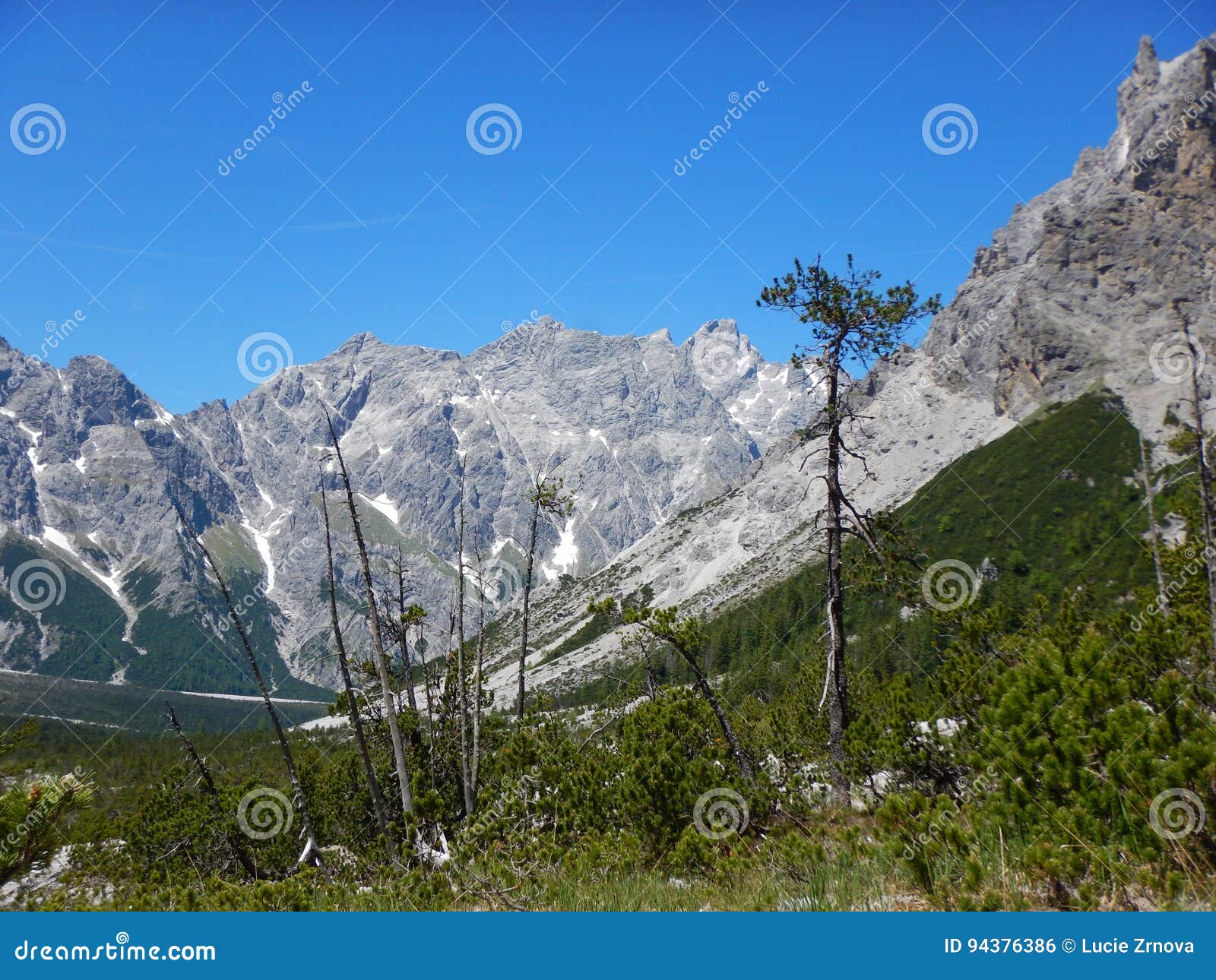 Climbing Mountain Ridge Watzmann in Germany Stock Photo - Image of ...