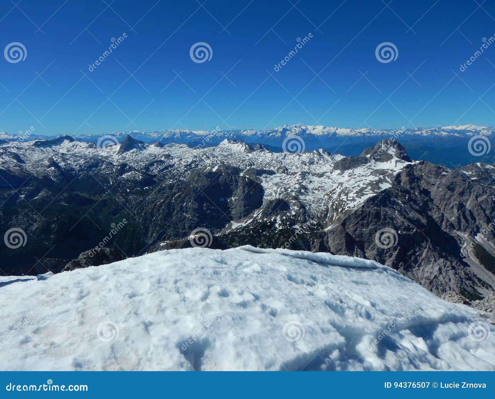 Climbing Mountain Ridge Watzmann in Germany Stock Image - Image of ...