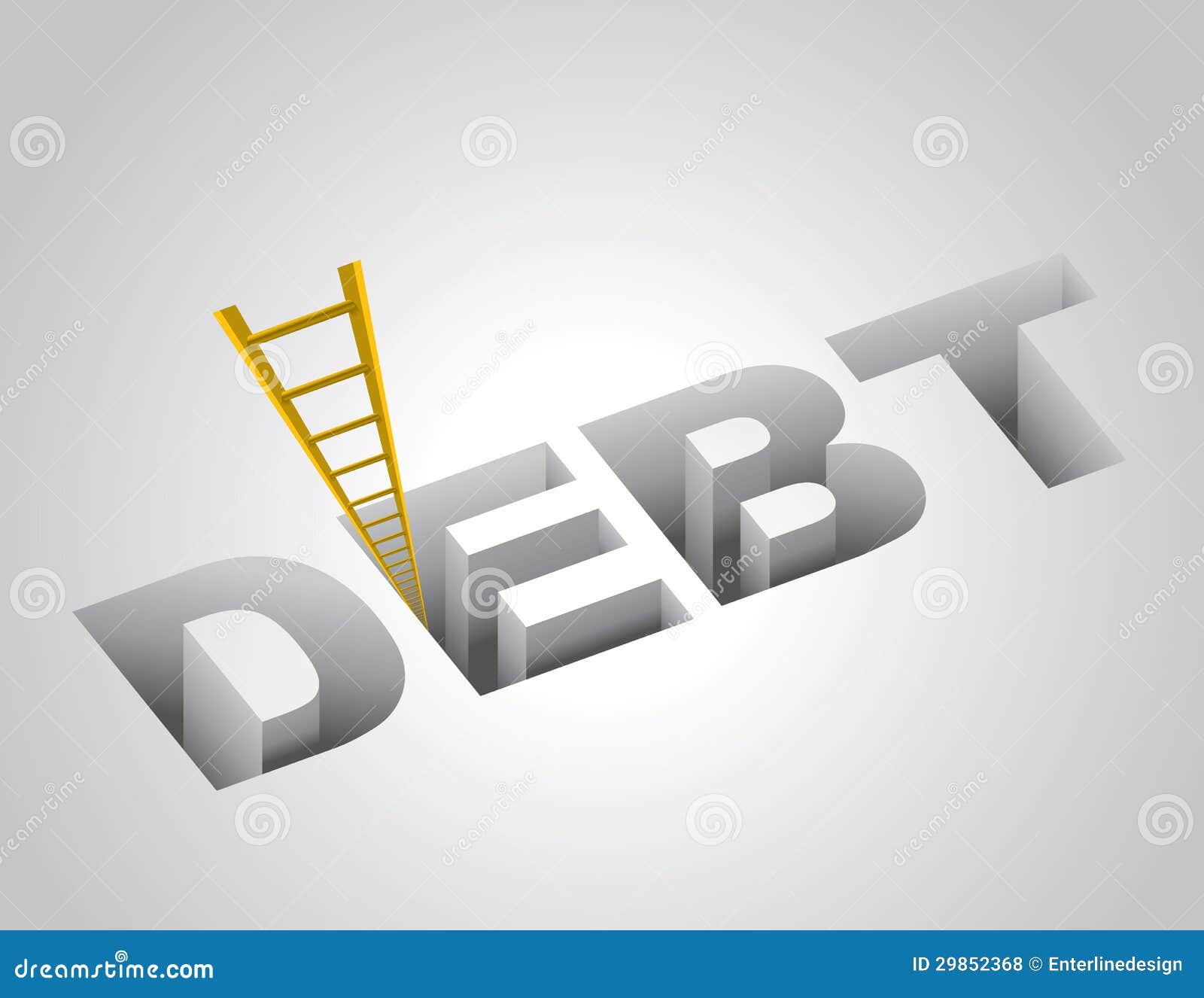 Climbing Out of Debt stock vector. Illustration of money - 29852368