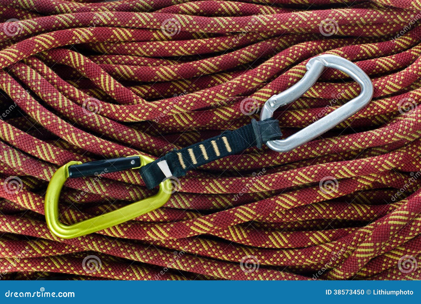 Climbing quickdraw stock photo. Image of climbing, aluminum - 38573450