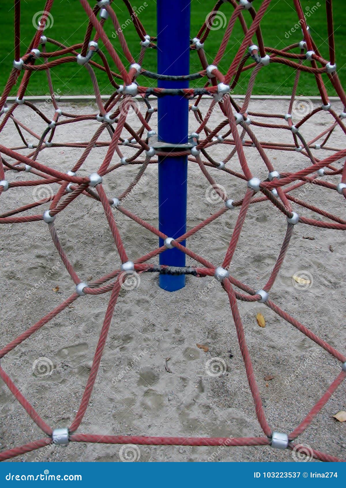 Climbing Rack on a Playground Stock Image - Image of pole, childhood ...