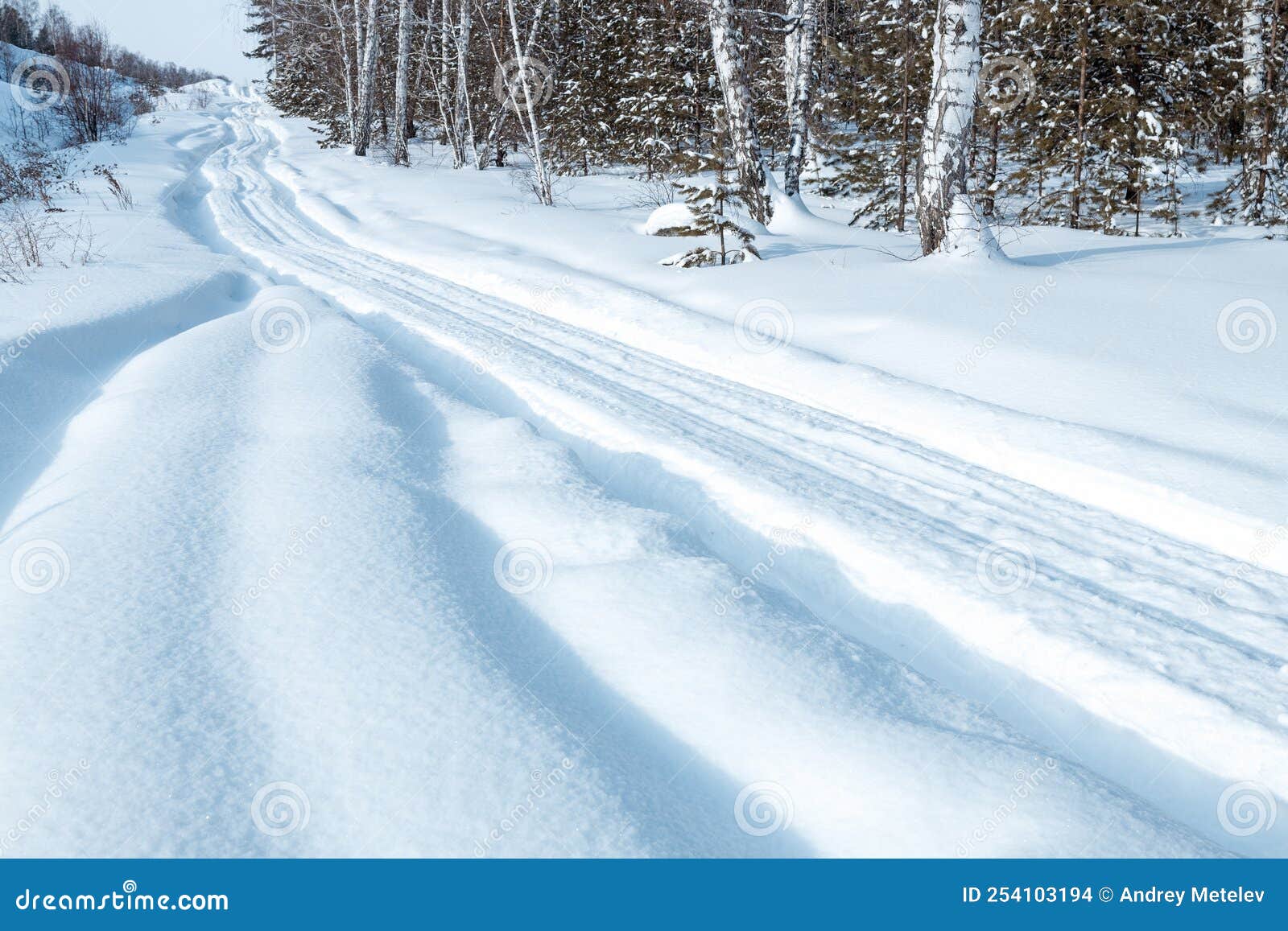 Climbing Road in Winter, Snowy Winter Road Stock Photo - Image of ...