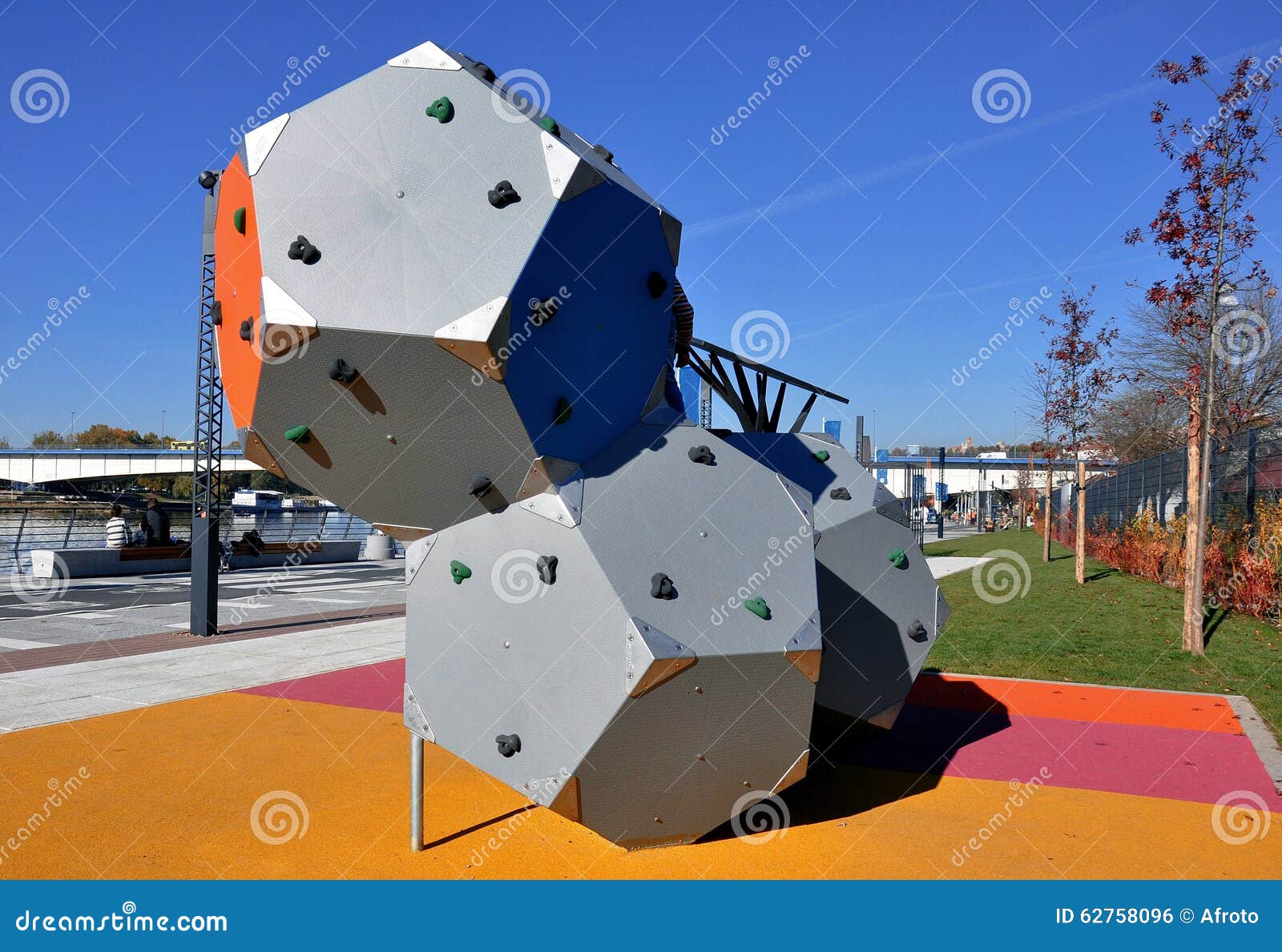 Climbing rocks in the park stock photo. Image of outside - 62758096