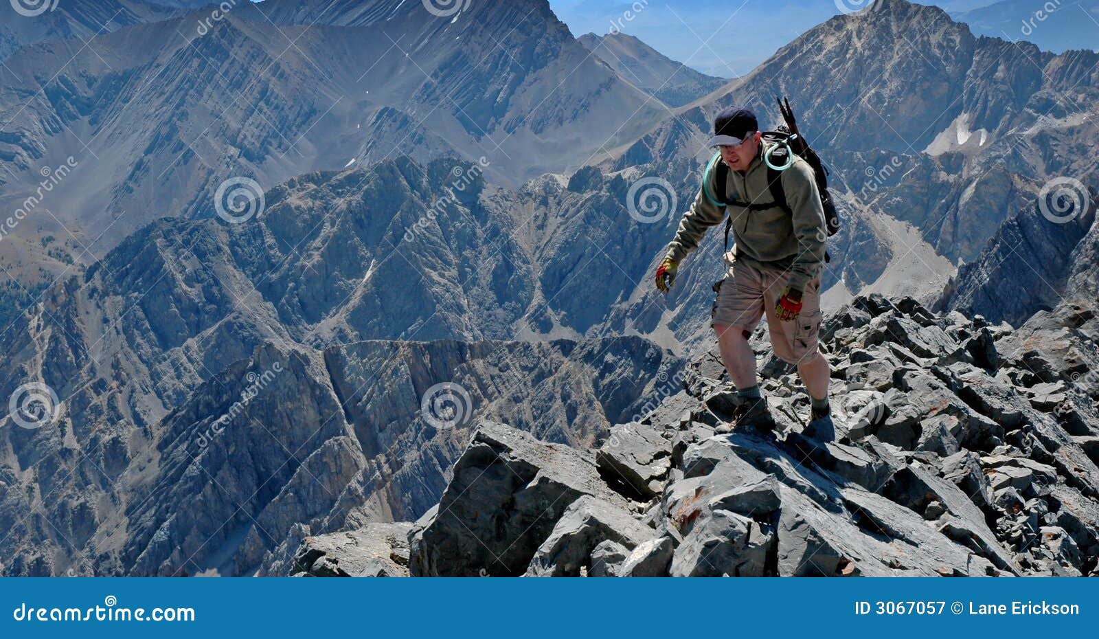 Rocky Ridge Outcropping Reveals Mt Hood Cascade Range Landscape Stock ...