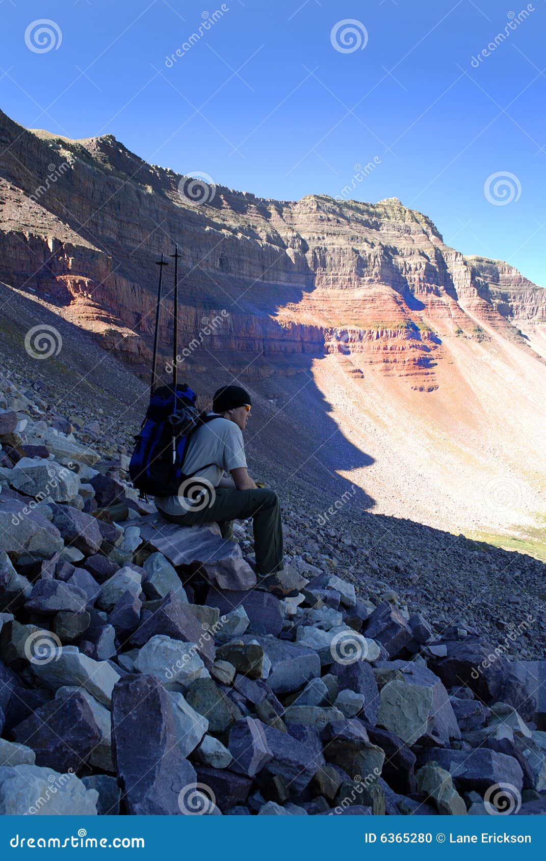 Climbing Rocky Ridge stock photo. Image of sage, achieve - 6365280