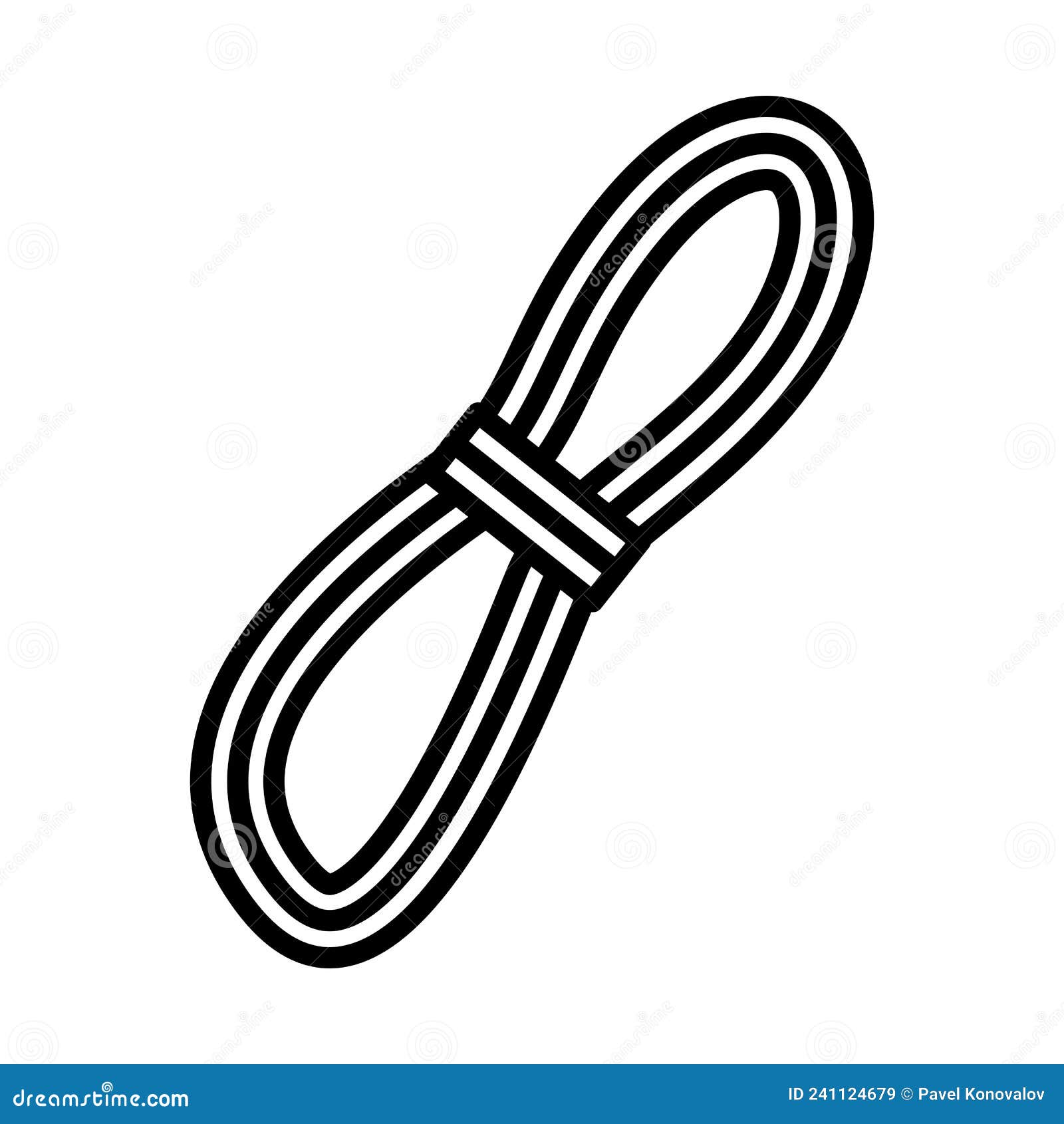 Climbing Rope Icon stock vector. Illustration of icon - 241124679