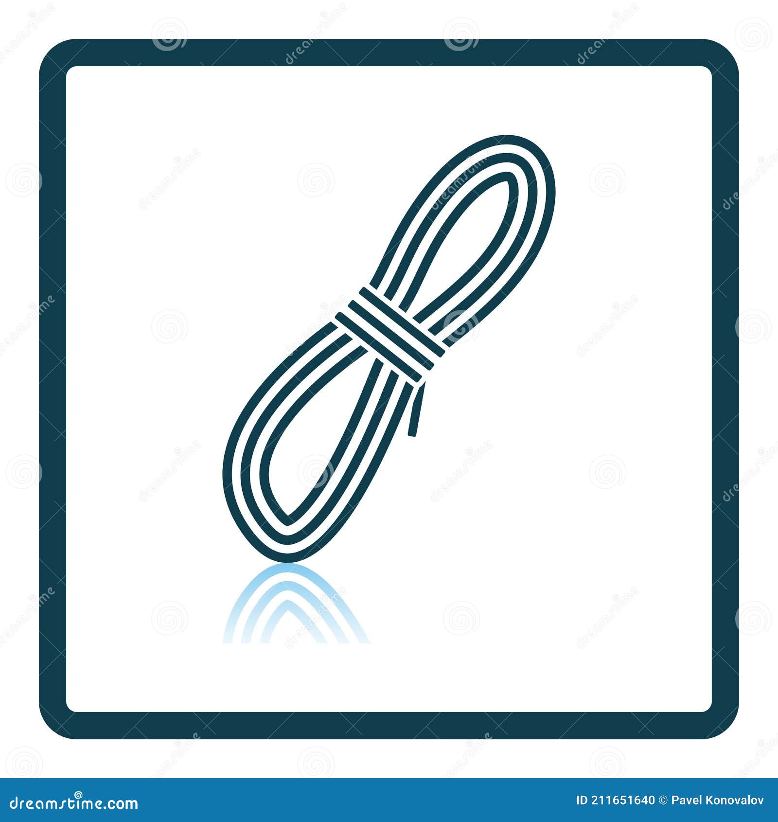 Climbing Rope Icon stock vector. Illustration of element - 211651640