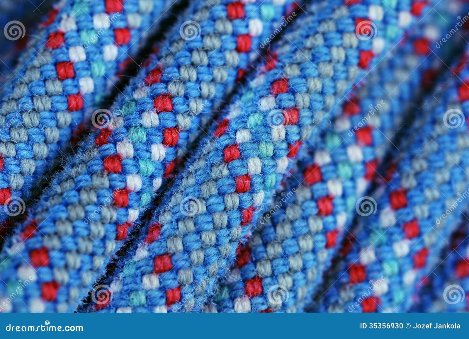 Climbing Rope Texture Blue and Red Color Stock Photo - Image of safety ...