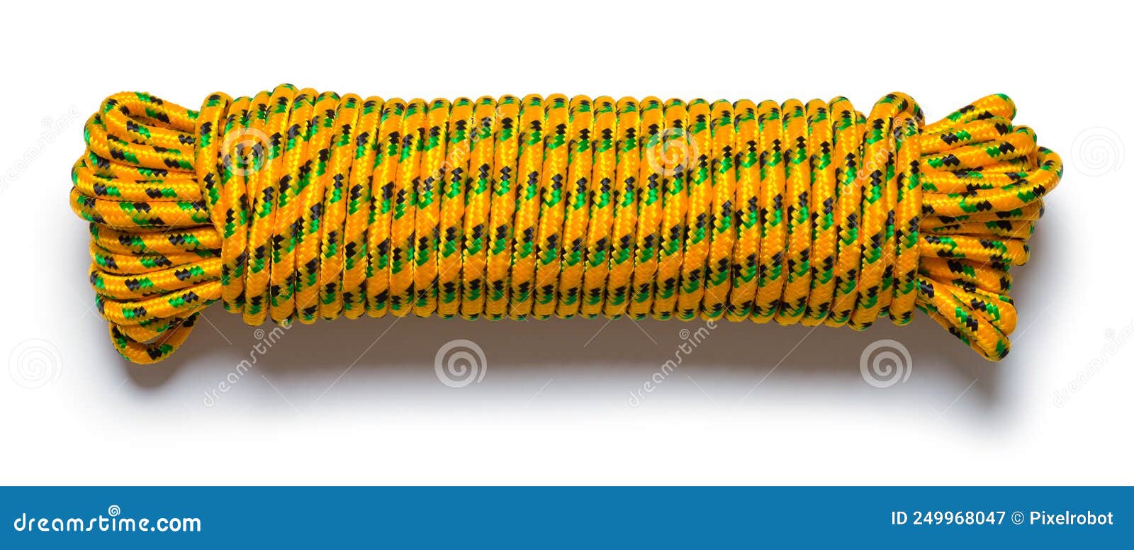 Climbing Rope Top View stock image. Image of rope, rolled - 249968047