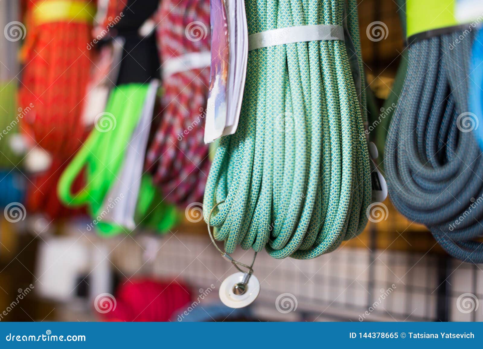 Climbing Ropes for Climbing Stock Image - Image of background ...