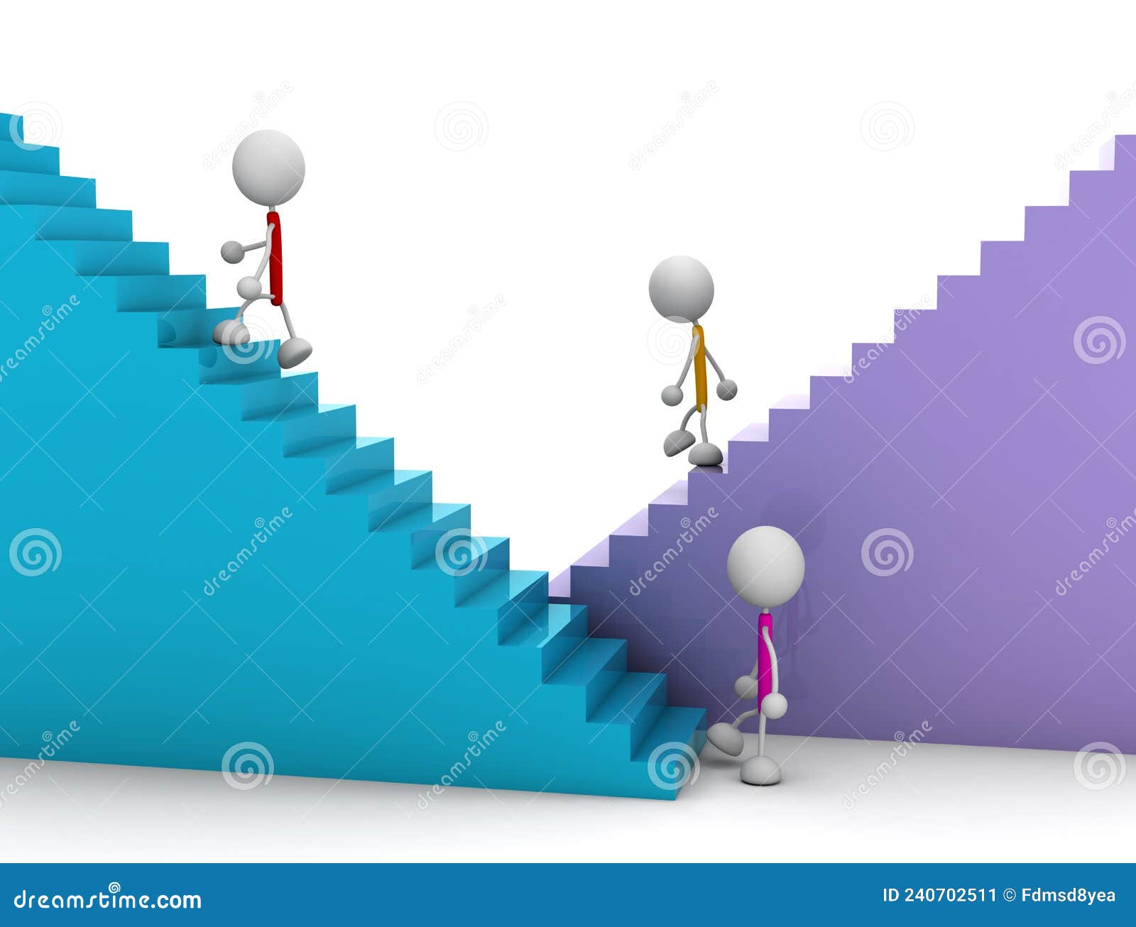Climbing the stairs stock illustration. Illustration of beginning ...