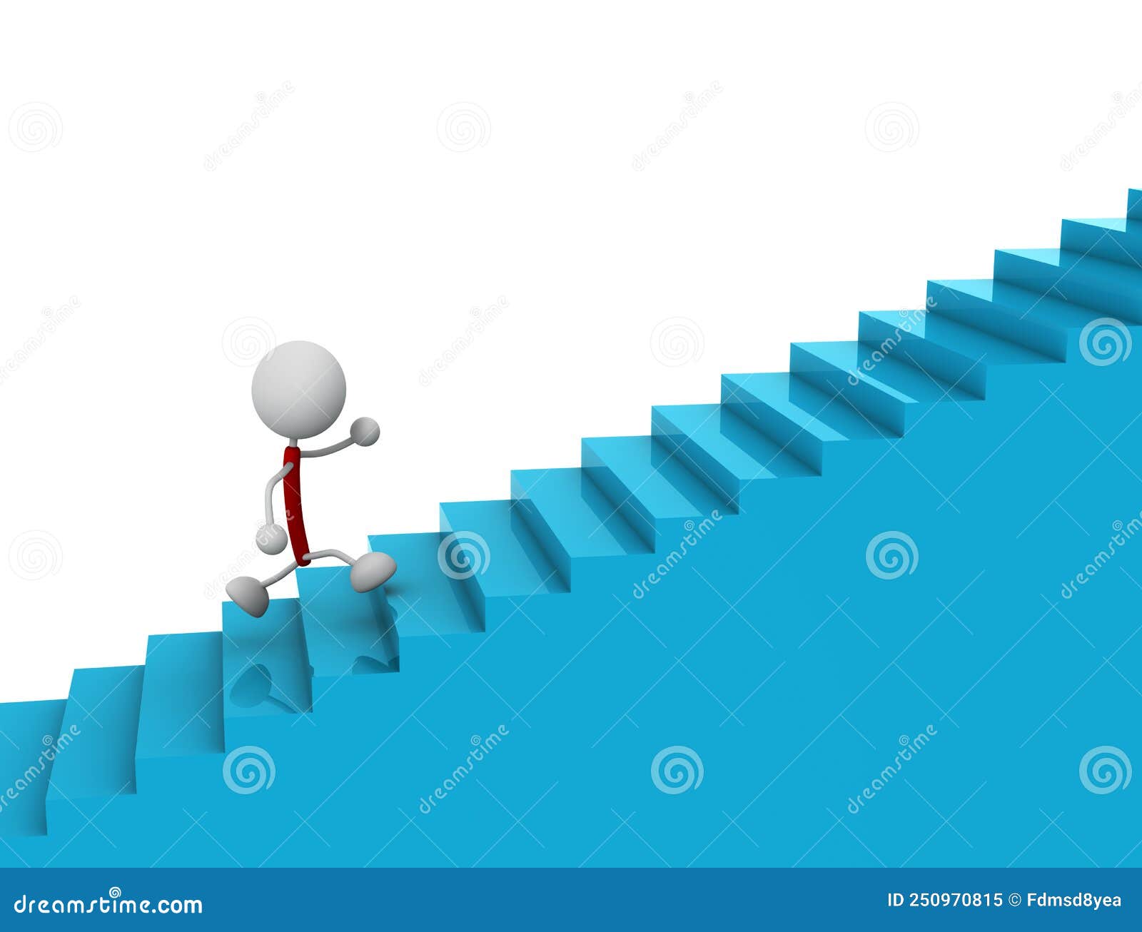 Climbing the stairs stock illustration. Illustration of beginning ...