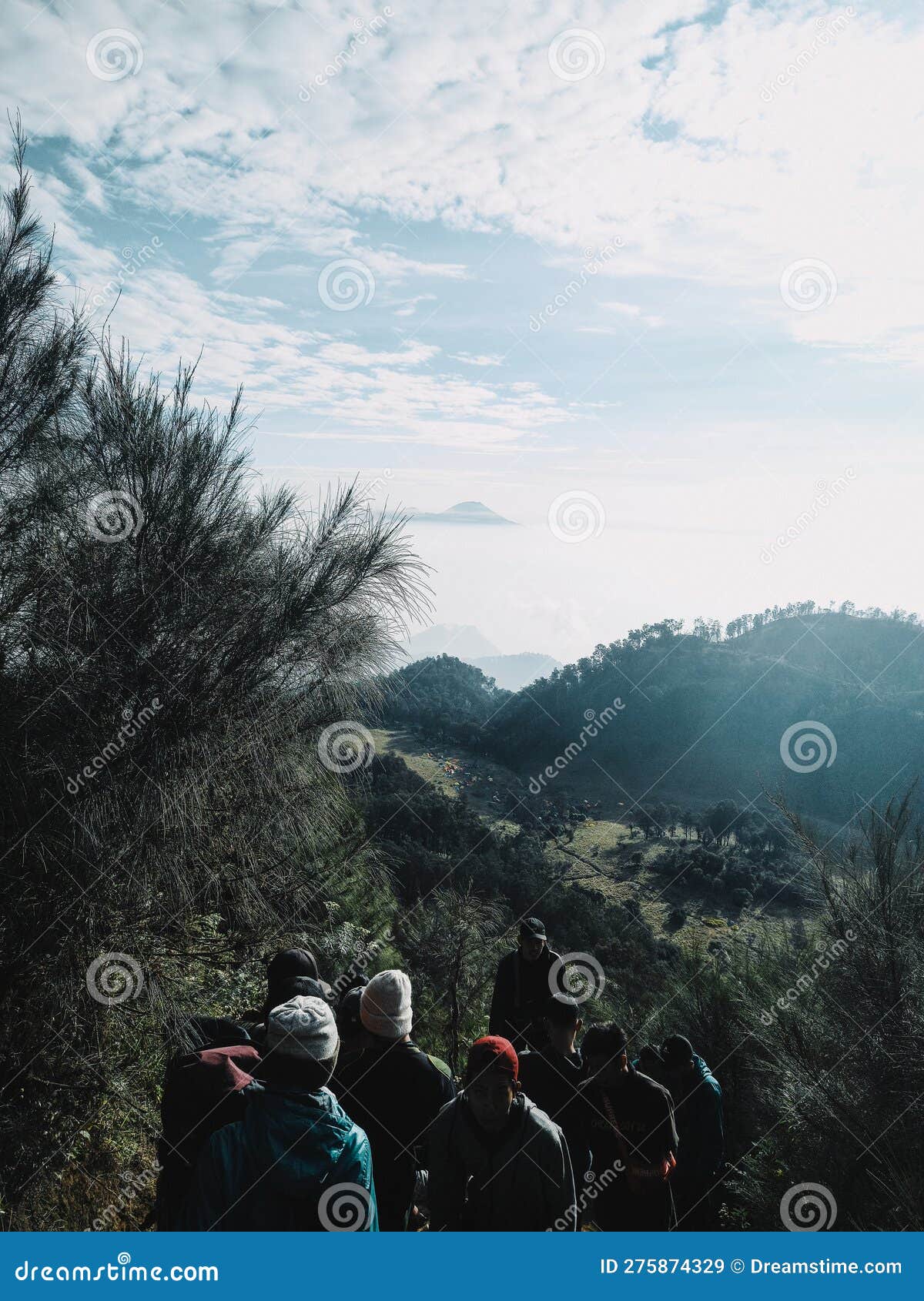 Butak Mountain stock image. Image of disappearing, sunlight - 275874329