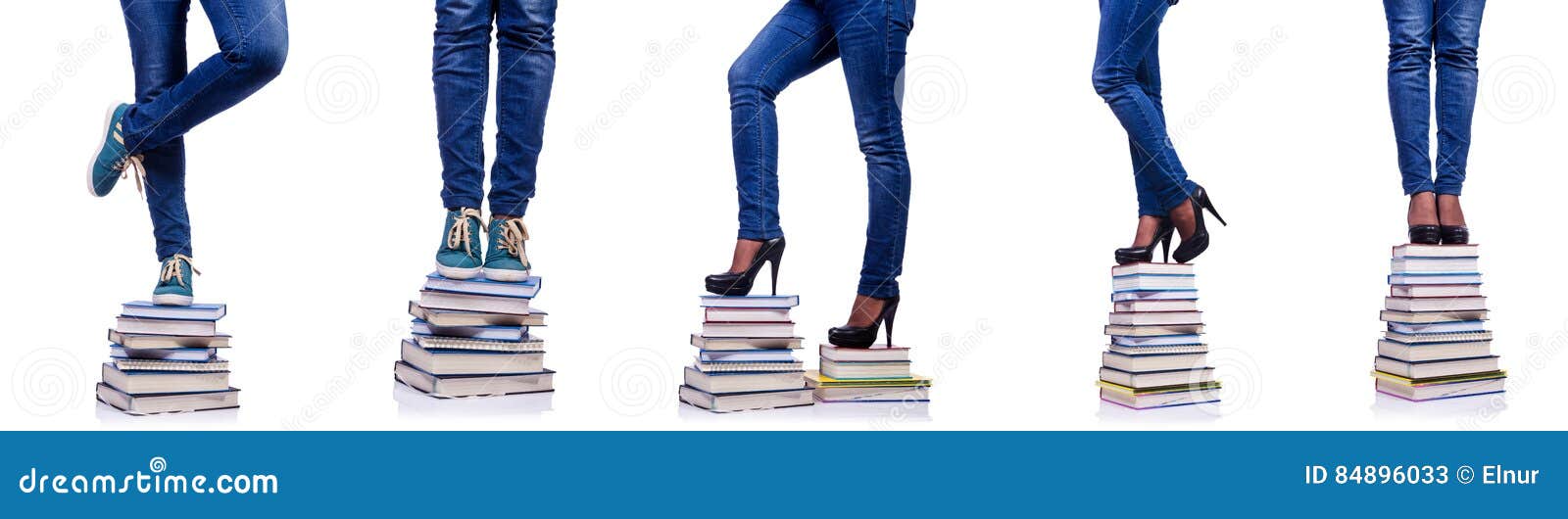 The Climbing the Steps of Knowledge - Education Concept Stock Image ...