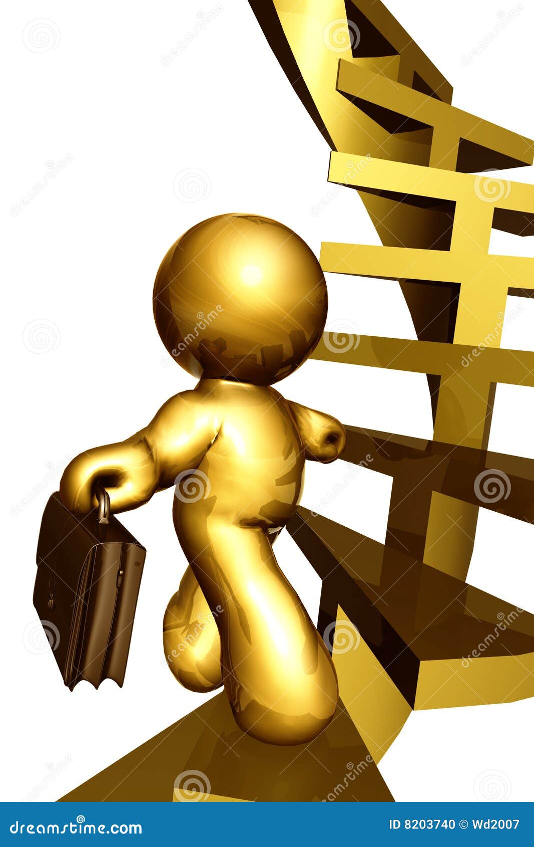 Climbing success stairs stock illustration. Illustration of success ...