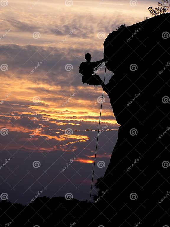 Climbing and a sunset stock photo. Image of relaxation - 1525146