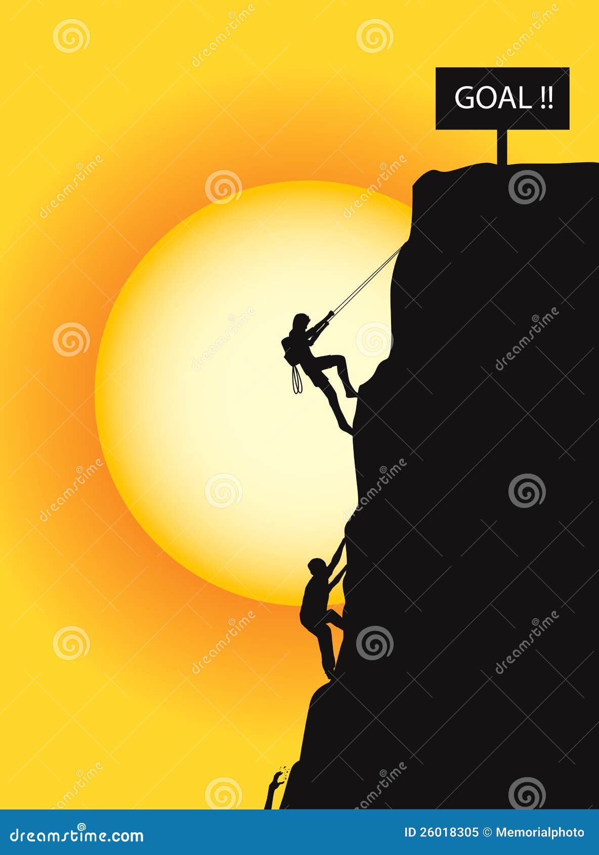 Climbing To The Goal Cartoon Vector | CartoonDealer.com #26018305 Climbing To The Goal Cartoon Vector | CartoonDealer.com #26018305