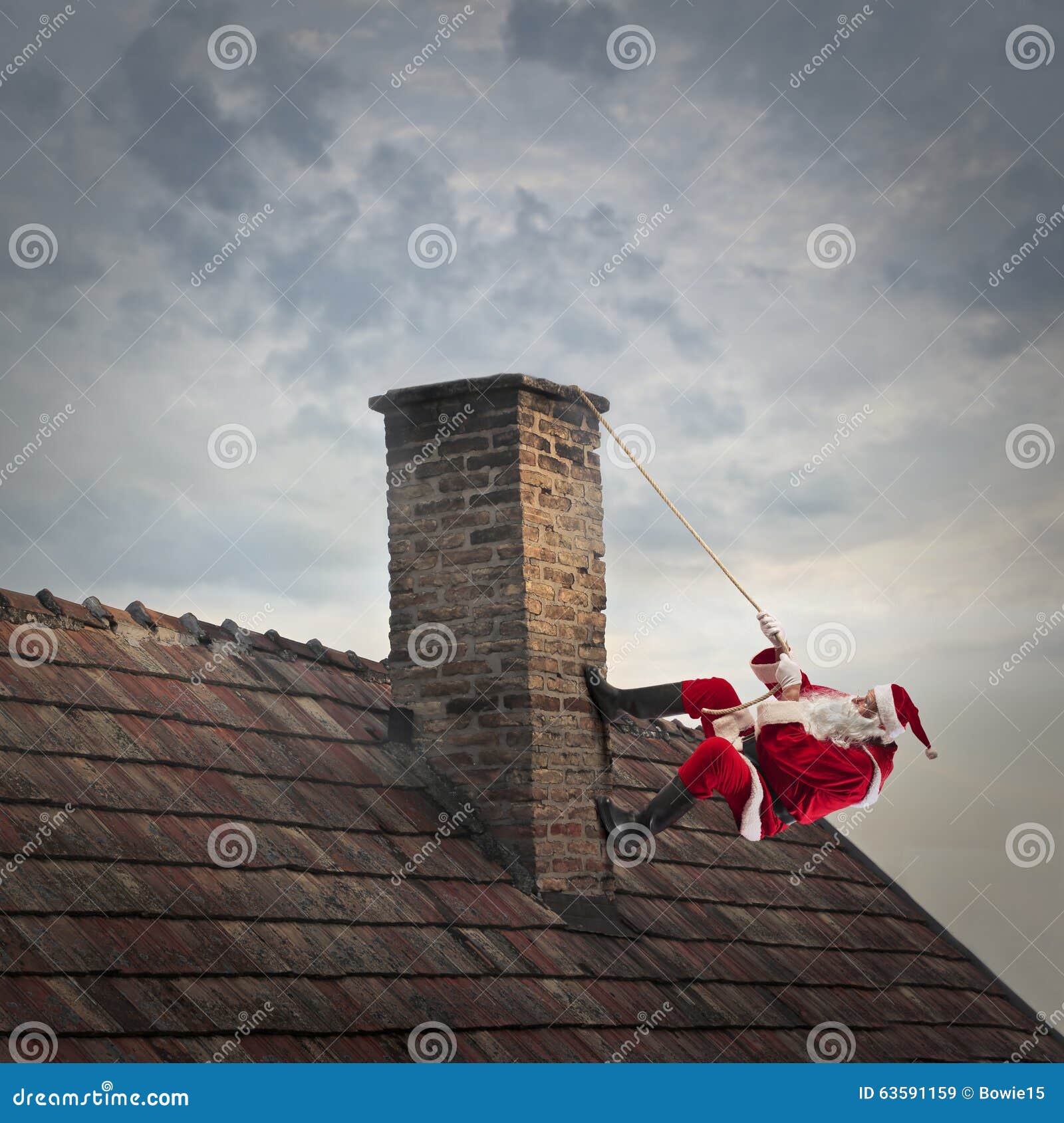 Climbing up the chimney stock image. Image of climbing - 63591159