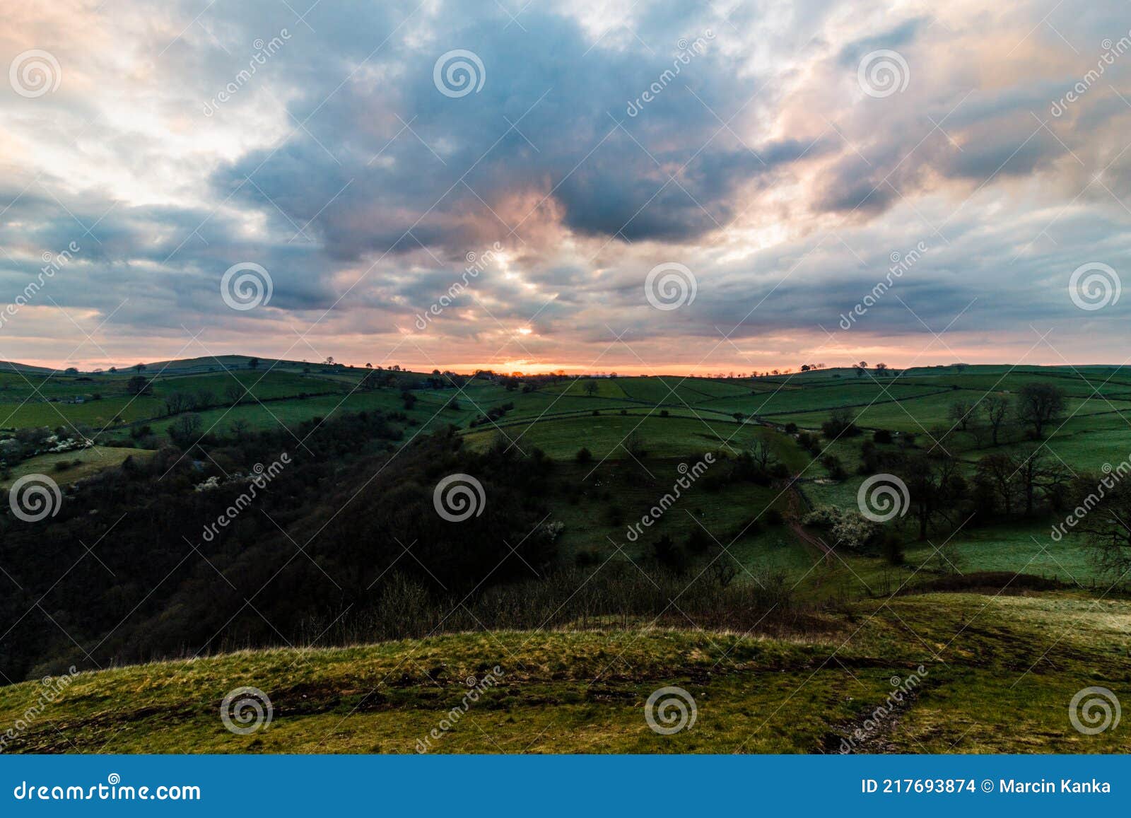 Climbing Up in the Mount on the Morning in the Peak District, Thor Cave ...