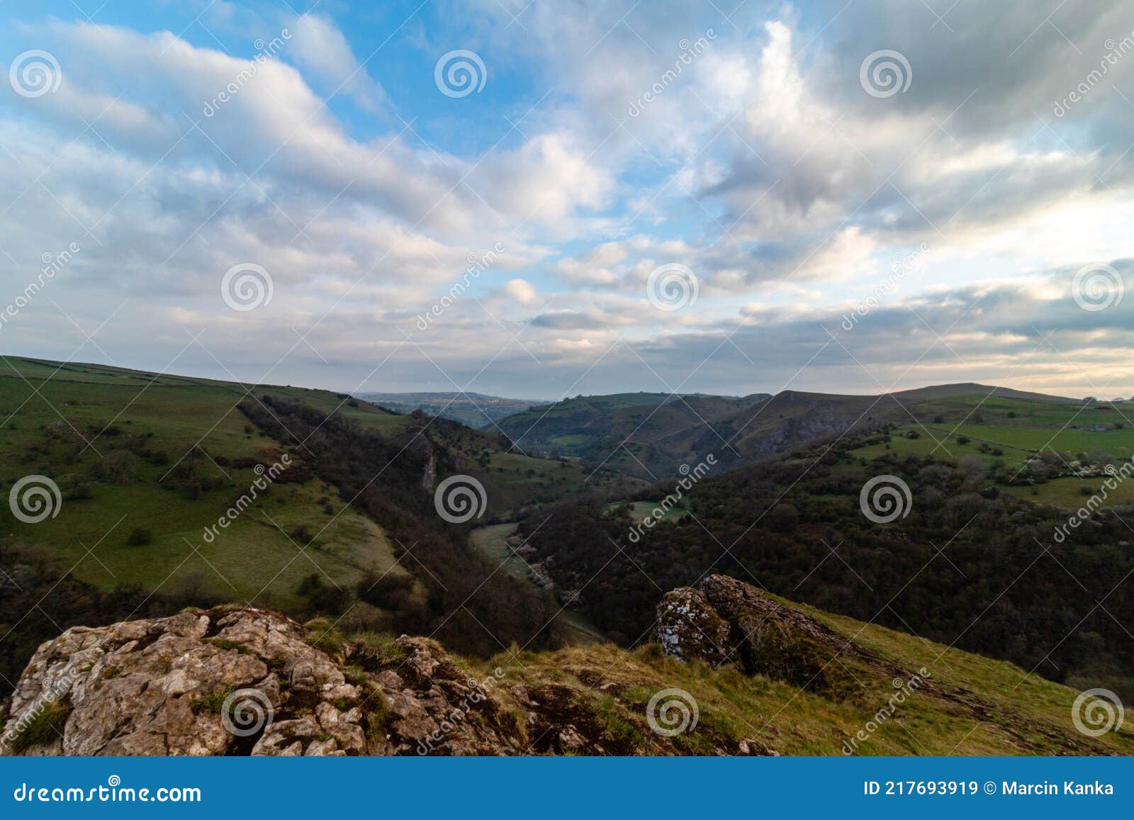 Climbing Up in the Mount on the Morning in the Peak District, Thor Cave ...