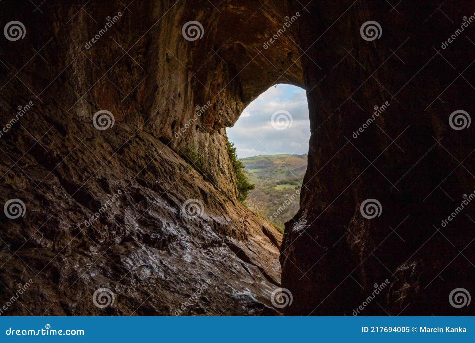Climbing Up in the Mount on the Morning in the Peak District, Thor Cave ...