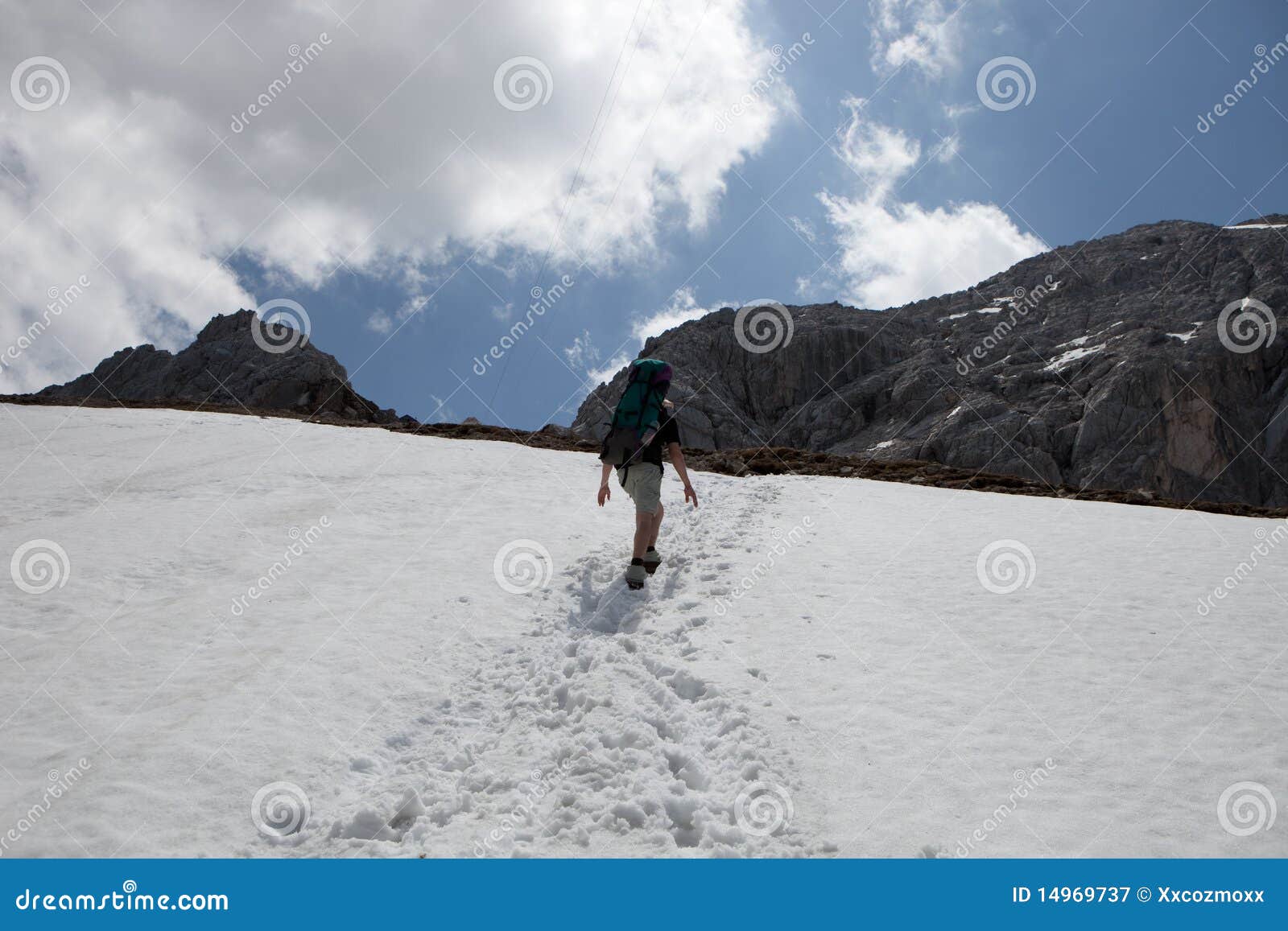 Climbing up to the top stock image. Image of extreme - 14969737