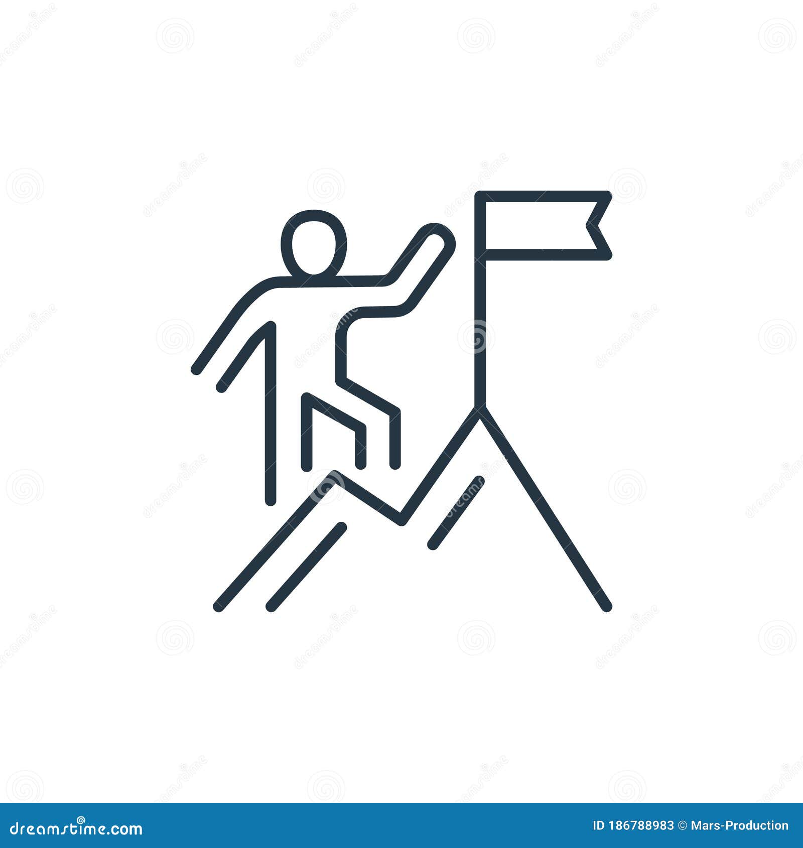Climbing Vector Icon. Climbing Editable Stroke. Climbing Linear Symbol ...