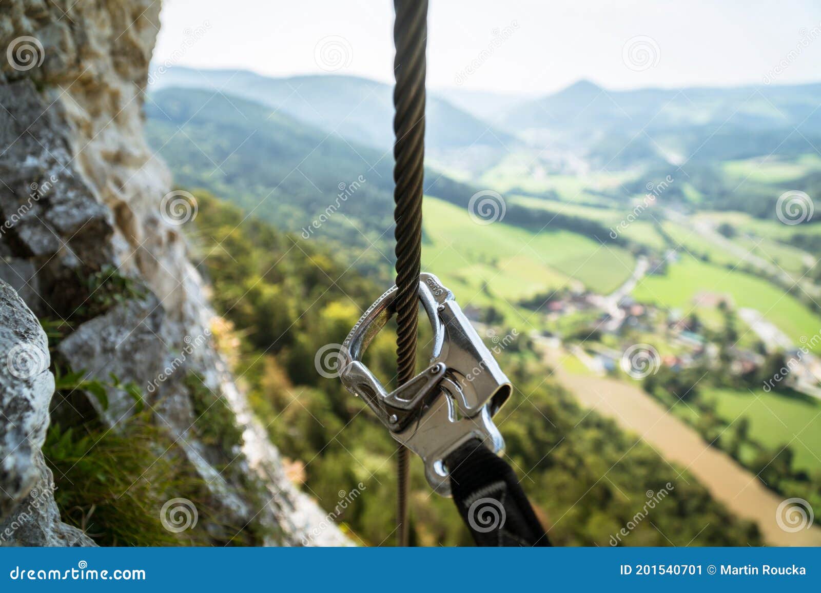 Climbing Via Ferratas in Rax Stock Image - Image of adventure, trekking ...