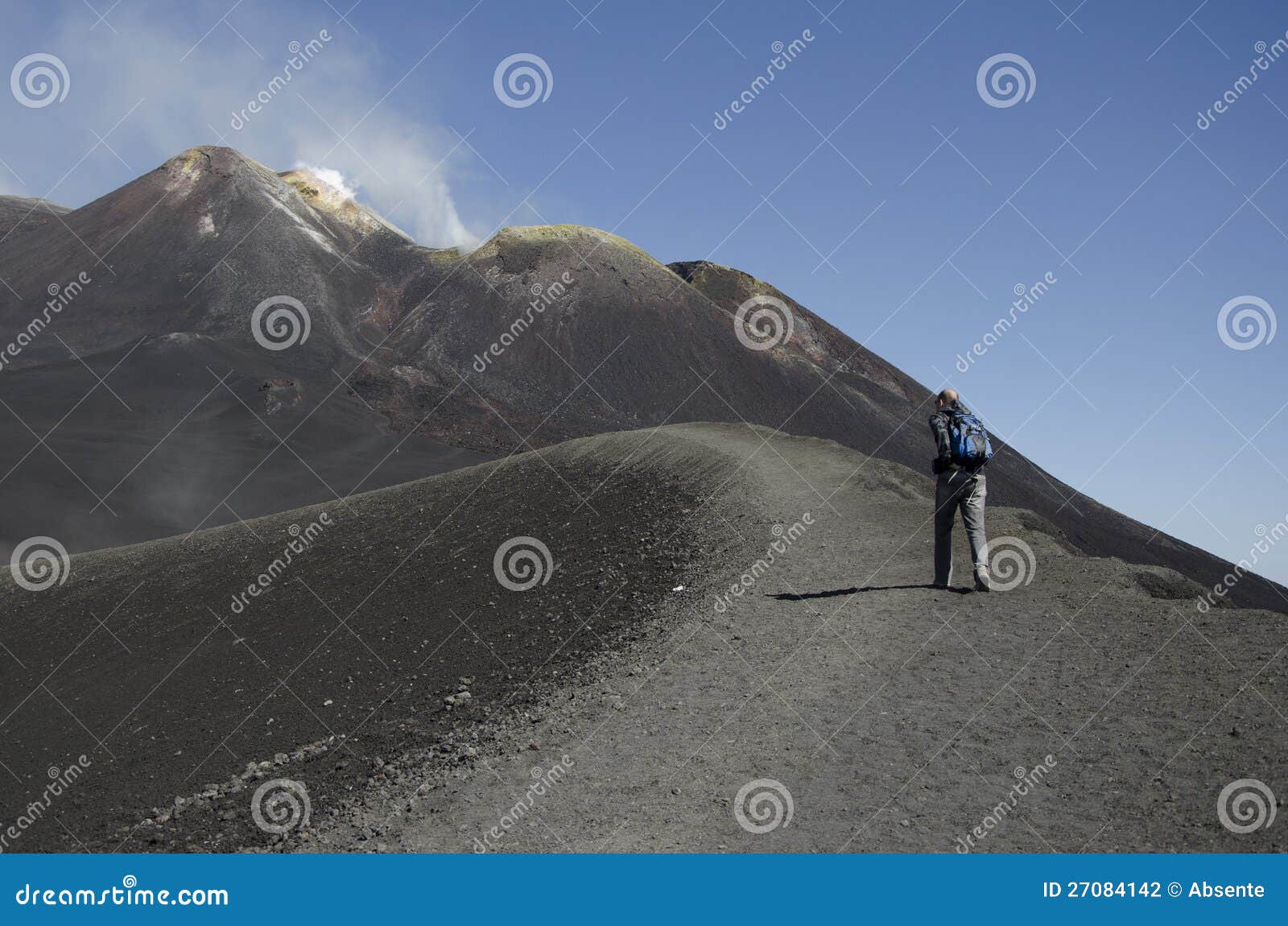 Climbing the volcano Etna editorial photography. Image of adventure ...