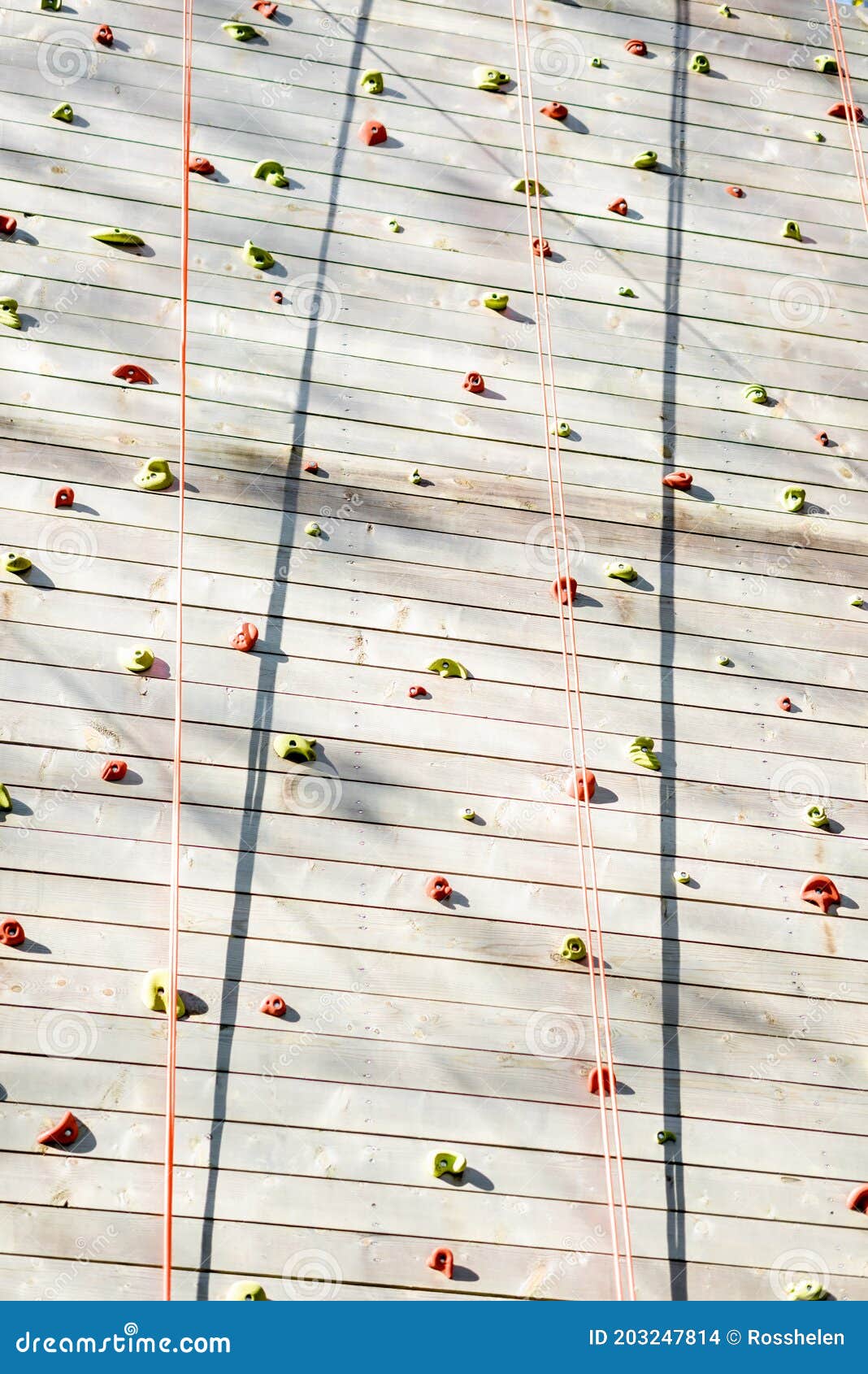 Climbing Wall at Amusement Park Stock Photo - Image of climbing, park ...