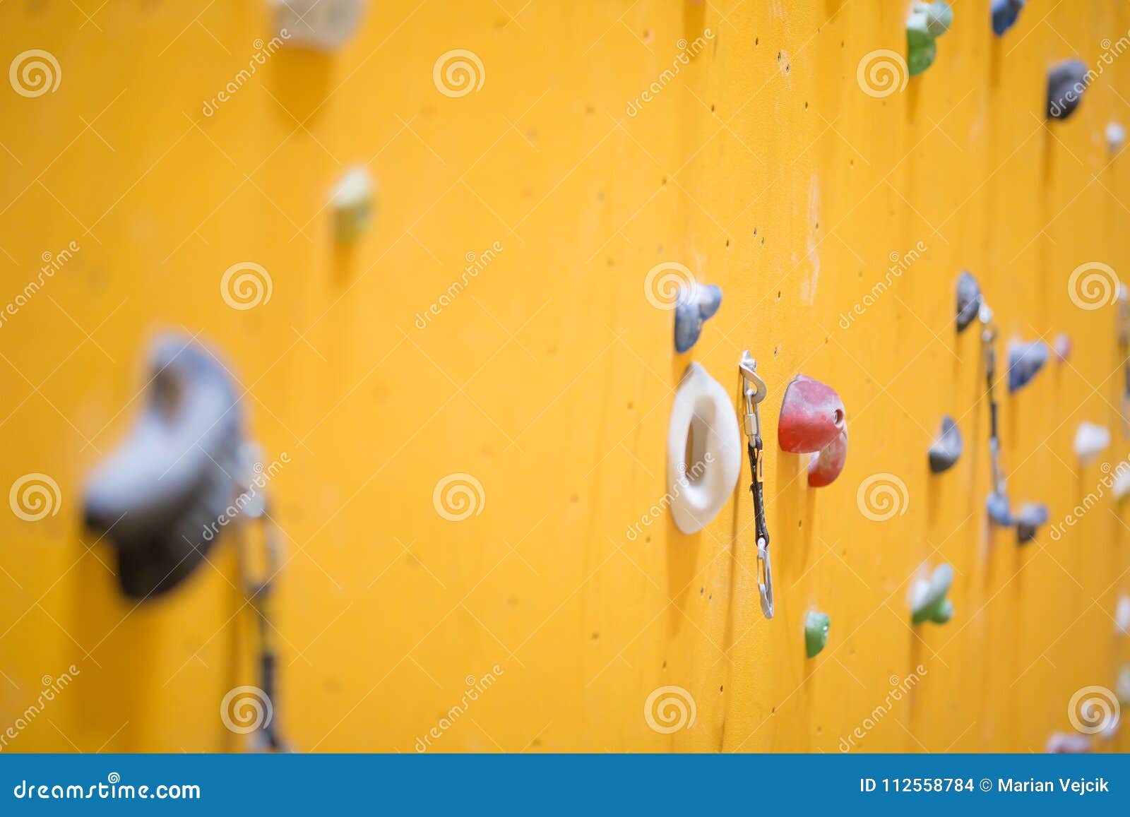 Climbing Wall. Climbing Wall with Colorful Rocks Stock Photo - Image of ...