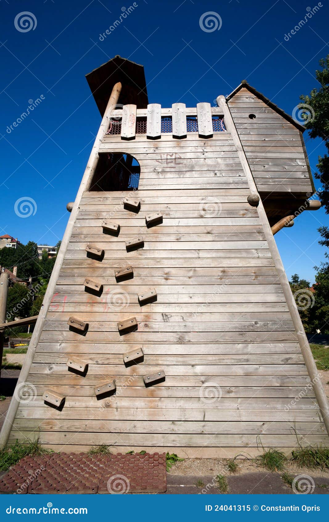 Climbing wall structure stock image. Image of children - 24041315