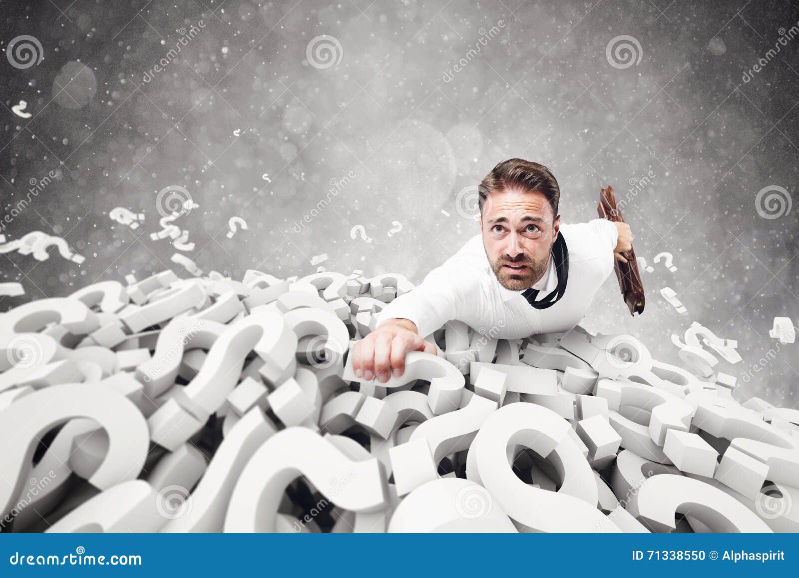 Clinging to the doubts stock photo. Image of crisis, danger - 71338550