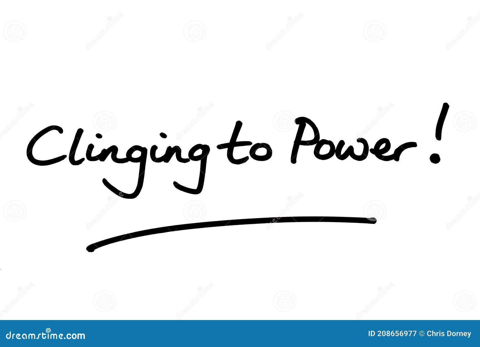 Clinging To Power Stock Photography | CartoonDealer.com #64416140